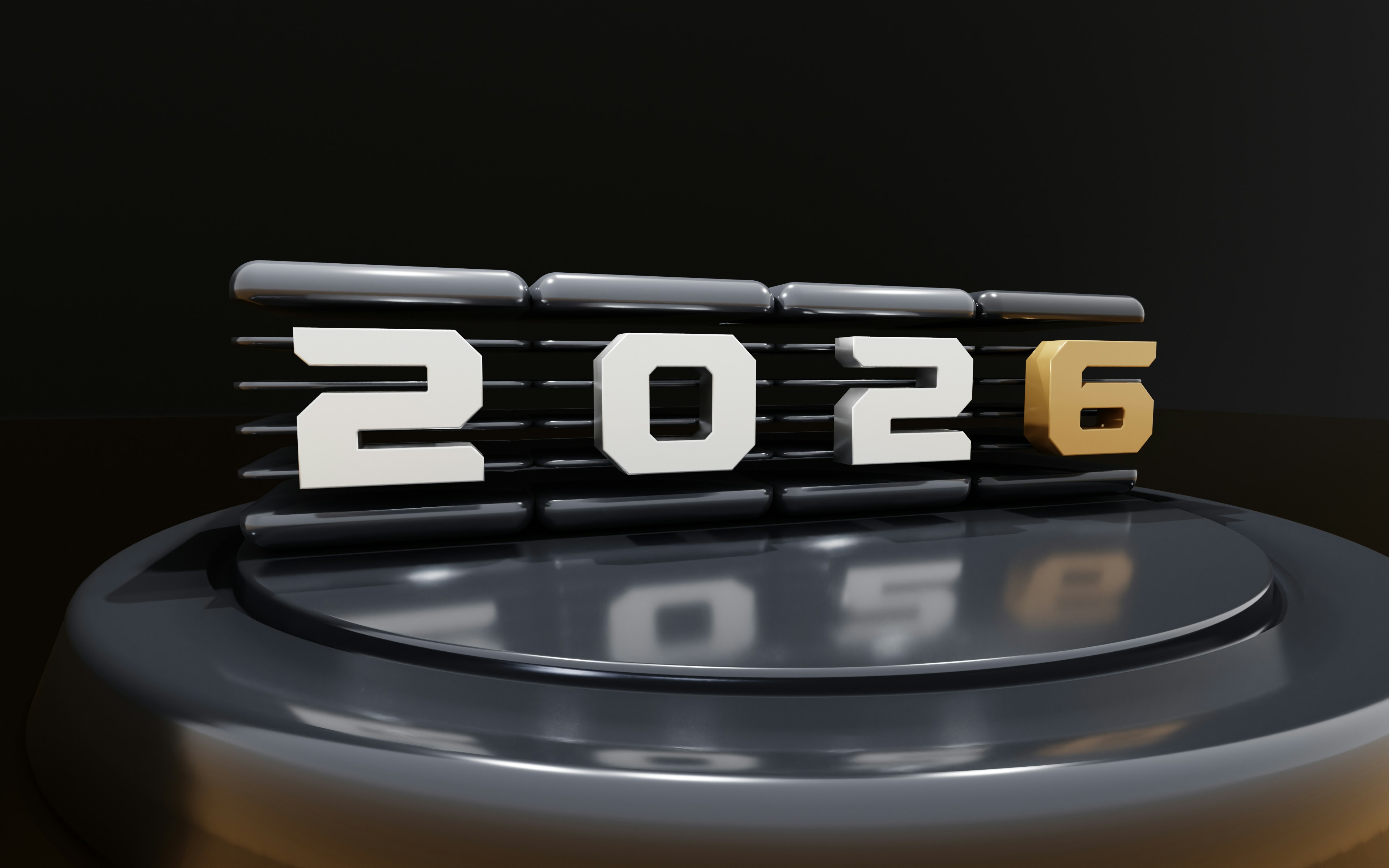 Flip clock showing the year 2026 photo – Free Dark background Image on ...