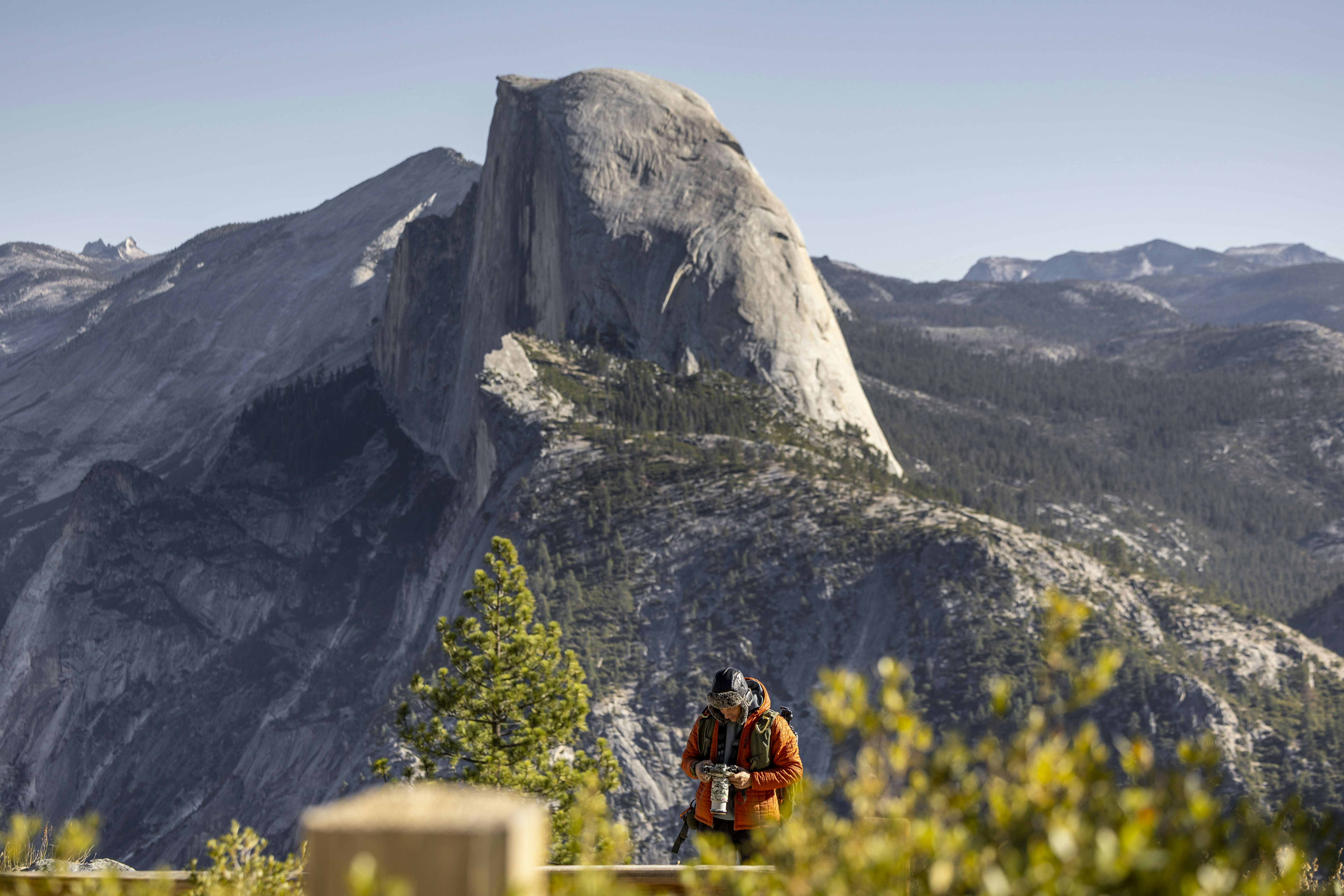 Granite Sentinel: climber amid Half Dome’s shadow