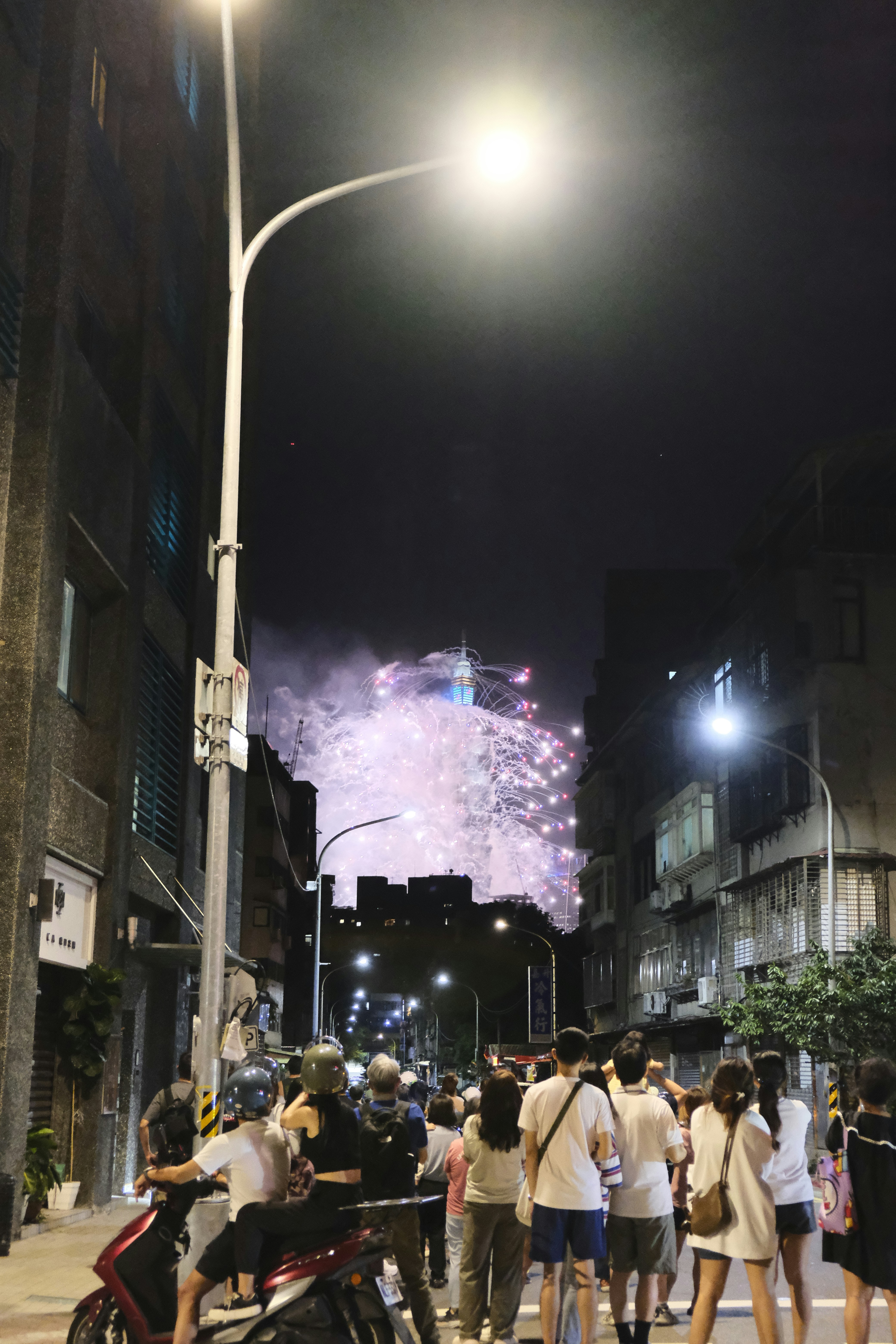Midnight Parade Beneath Neon Sparks
