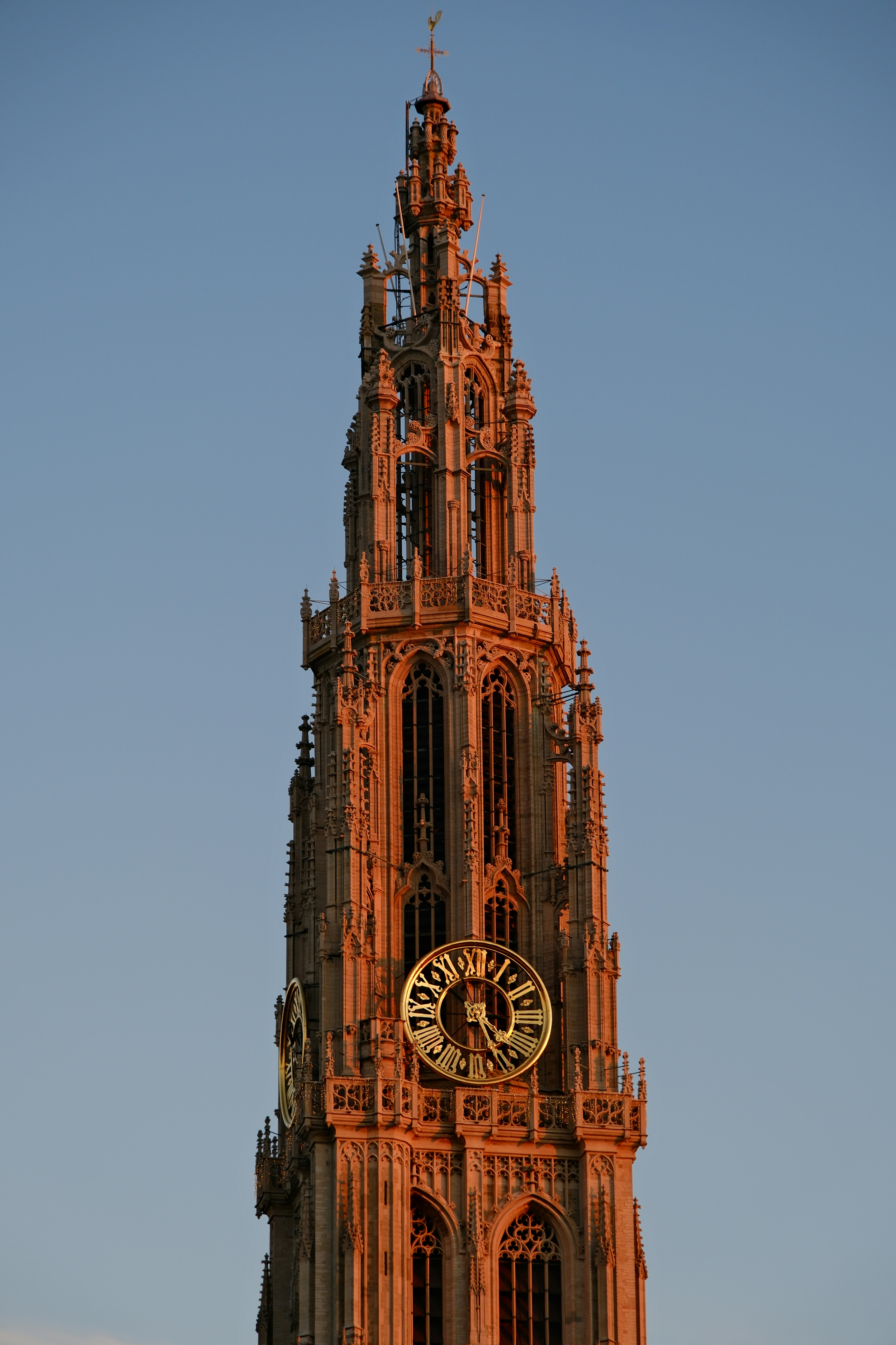 Gothic Clocktower in Evening Light