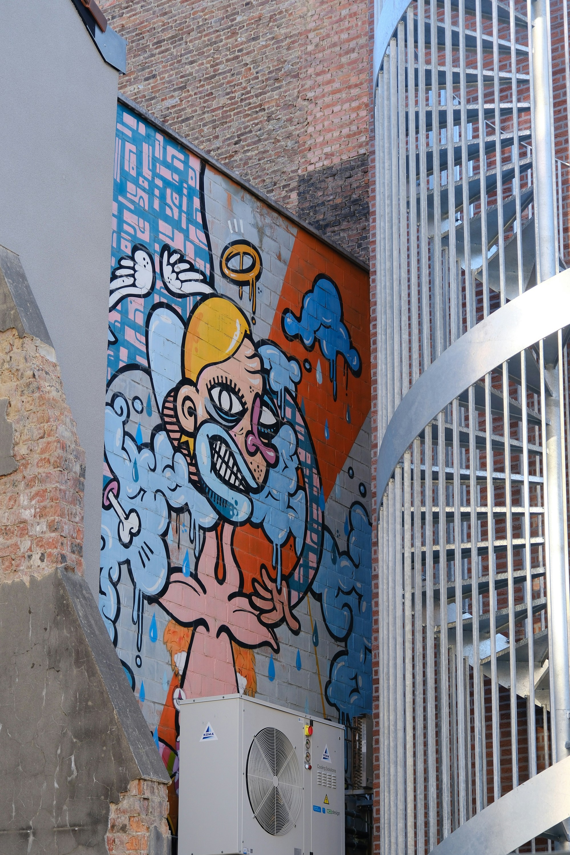 Vibrant Alley Character: A Street Art Scene