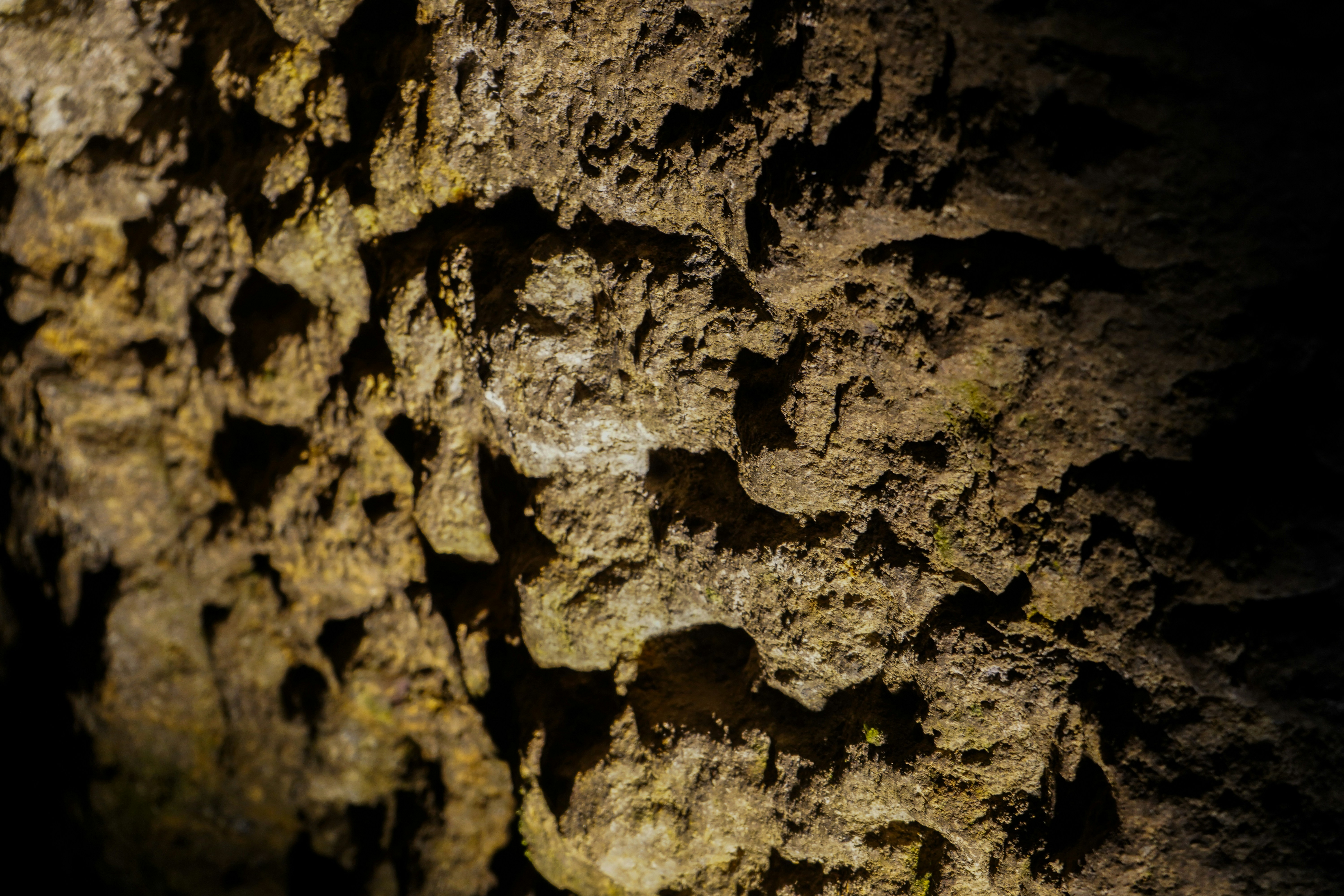 Rough textured cave wall with shadows photo – Free Texture Image on ...