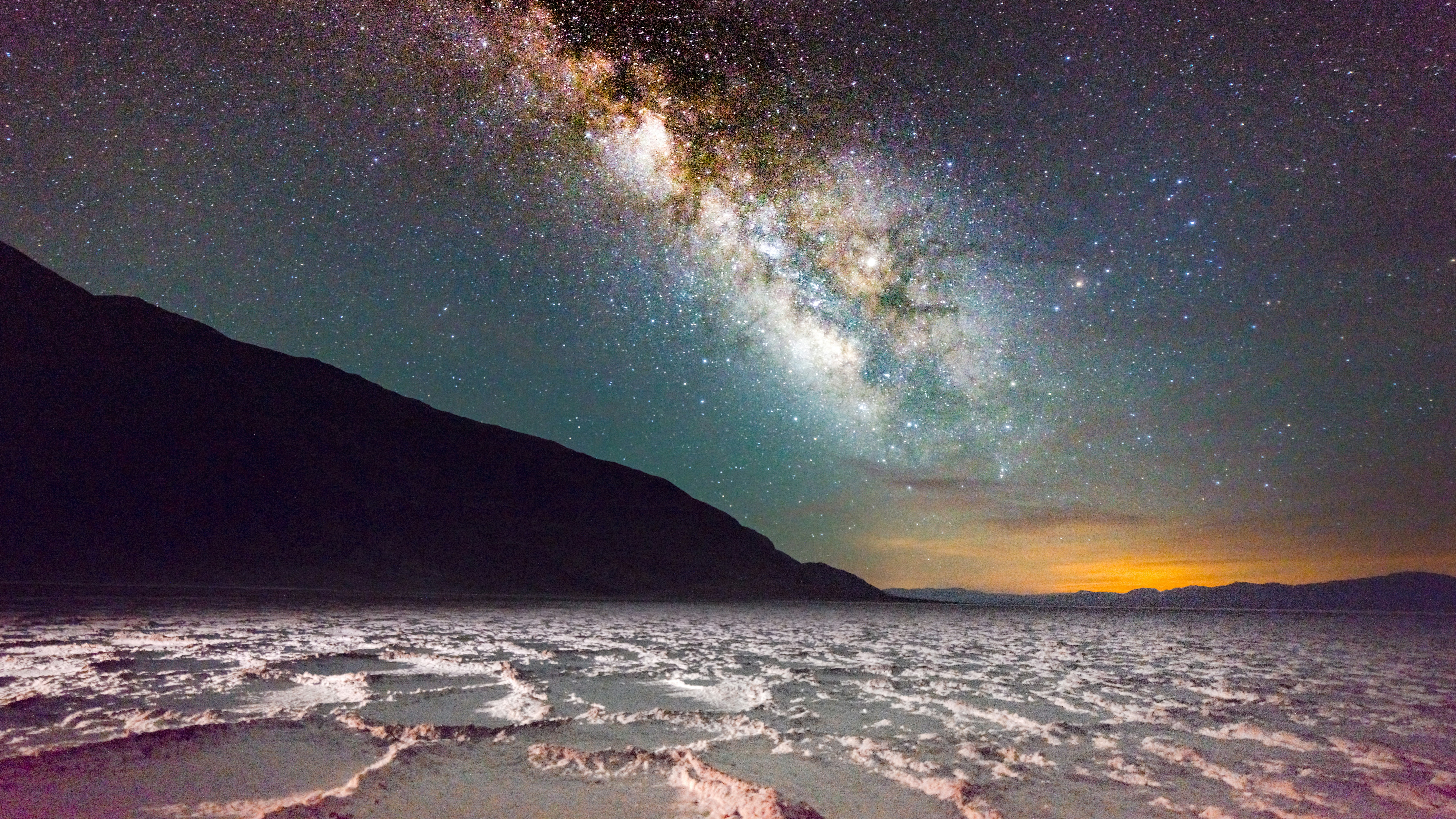 Milky Way Over Desert Salt Flats
