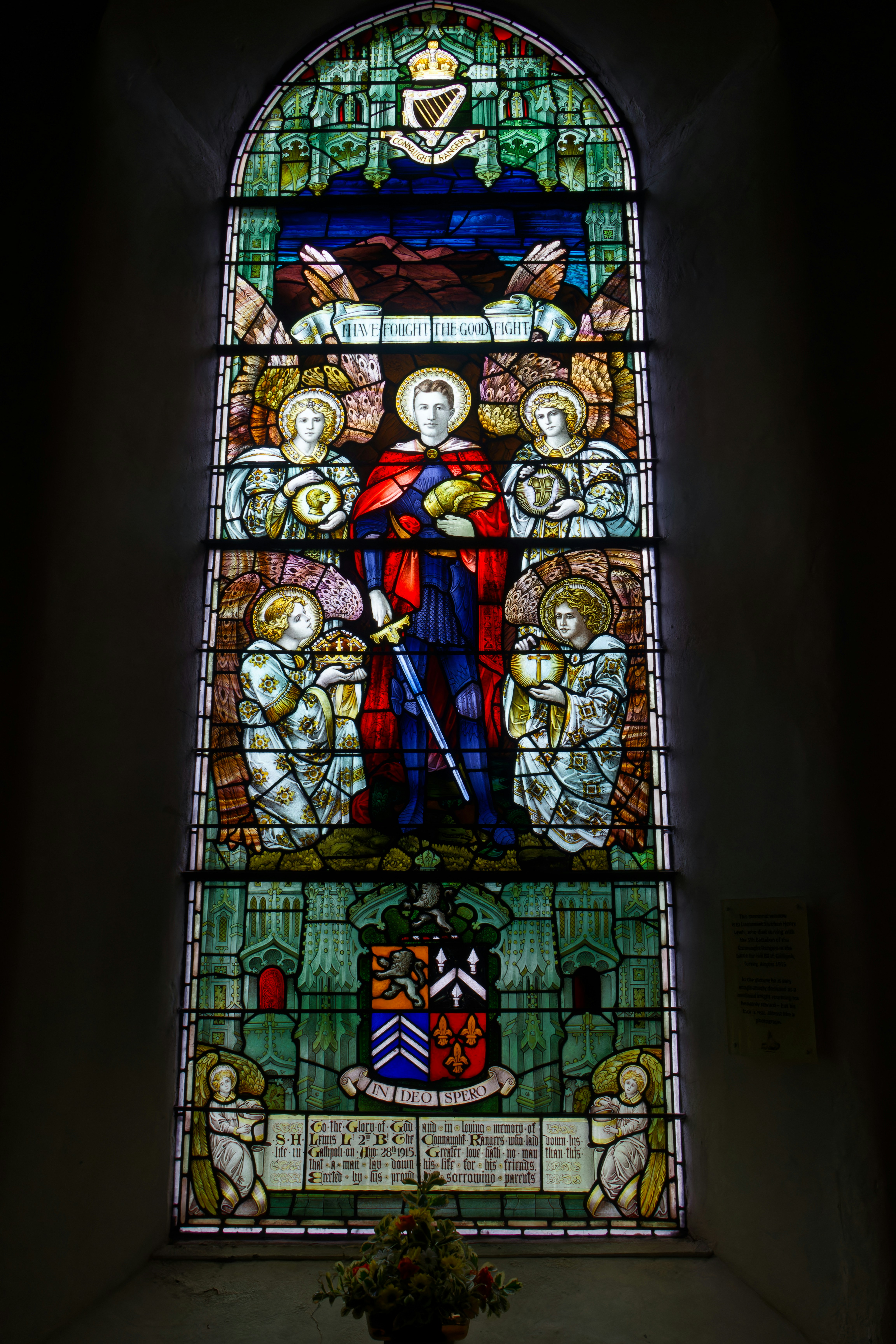 Saintly Assembly in Stained Glass