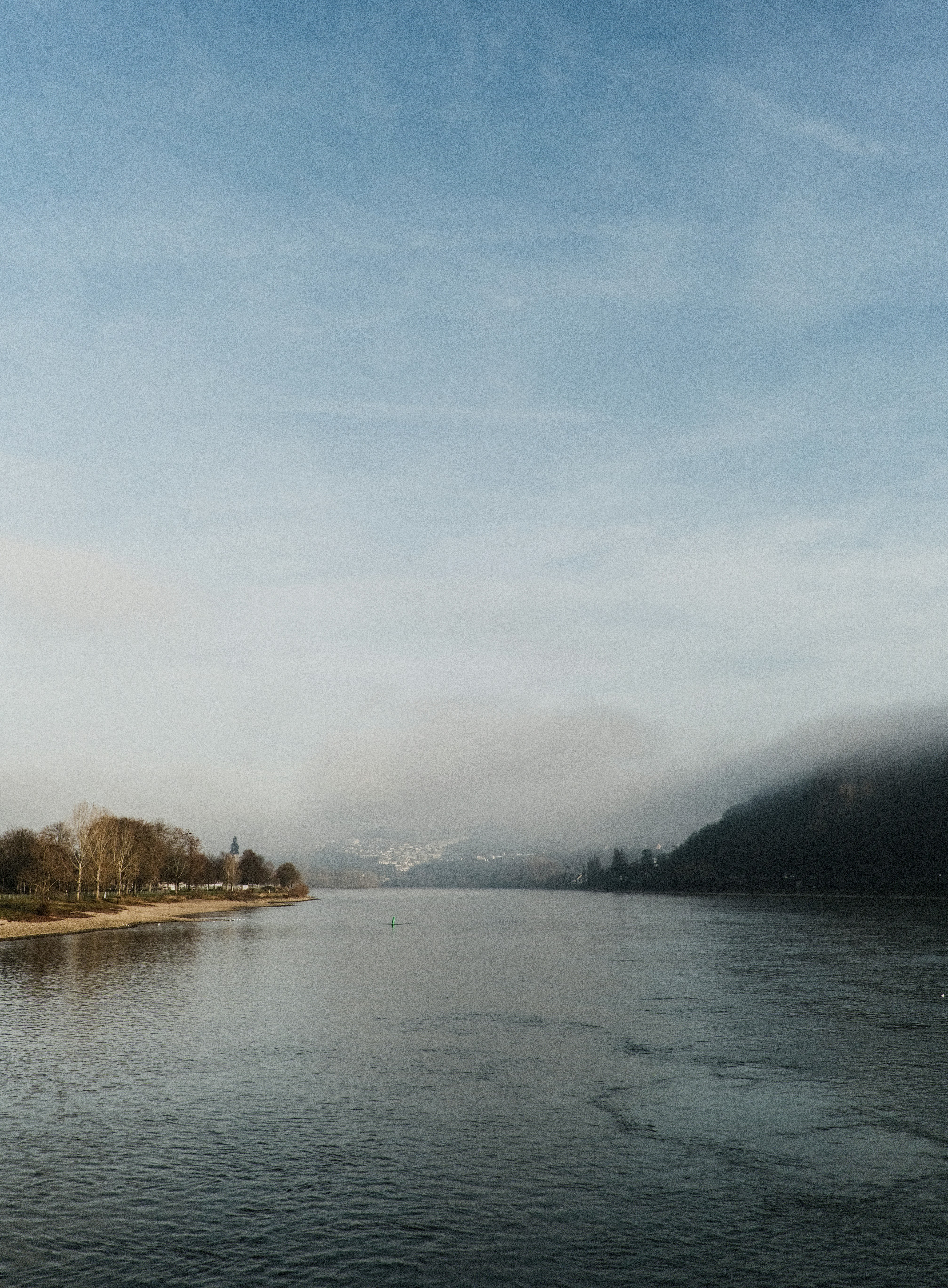 Mist over the River: Dawn Light on a Quiet Confluence