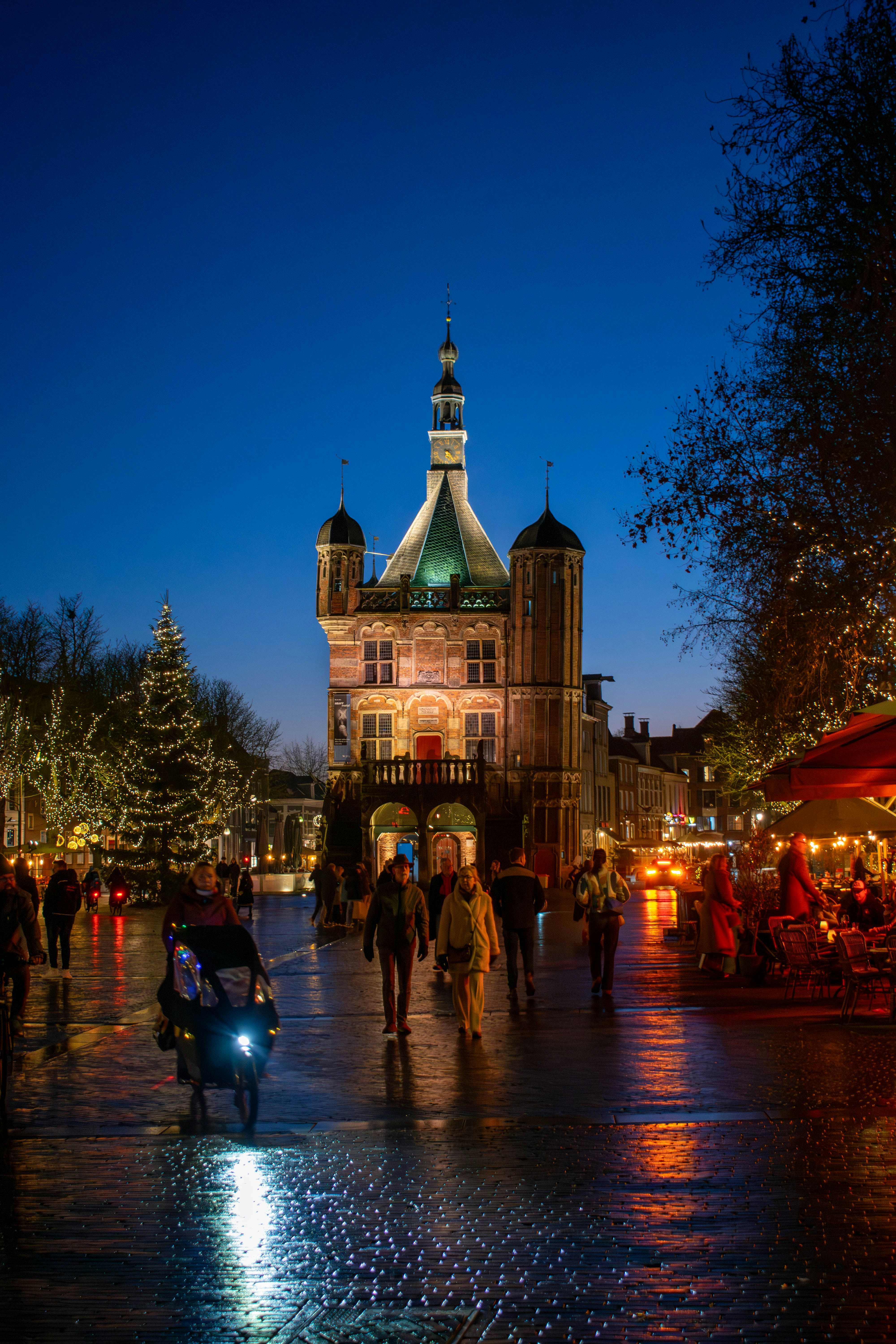 Twilight Market at the Clocktower: Globe of Warm Lights