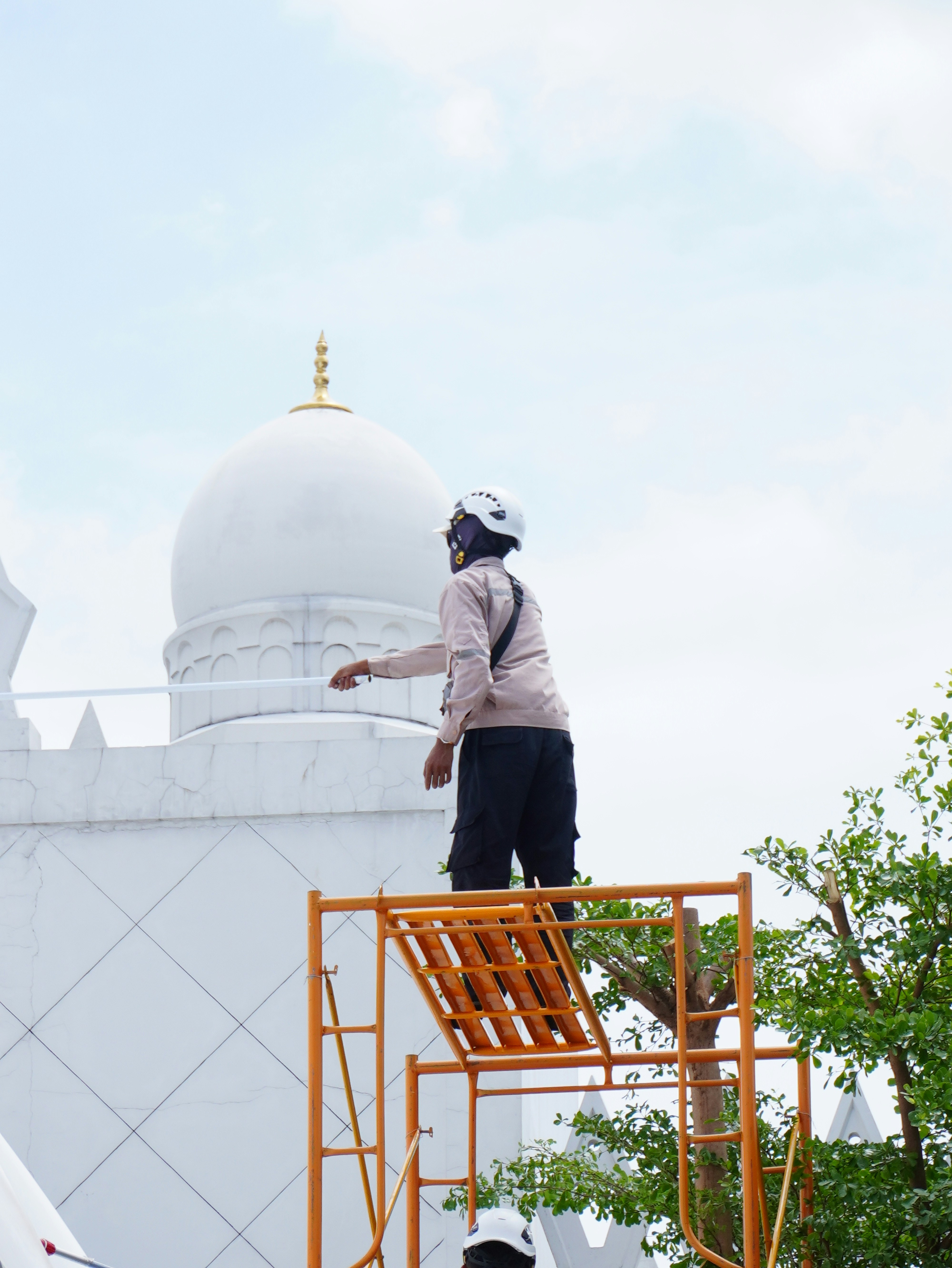 On the Veranda of the White Dome