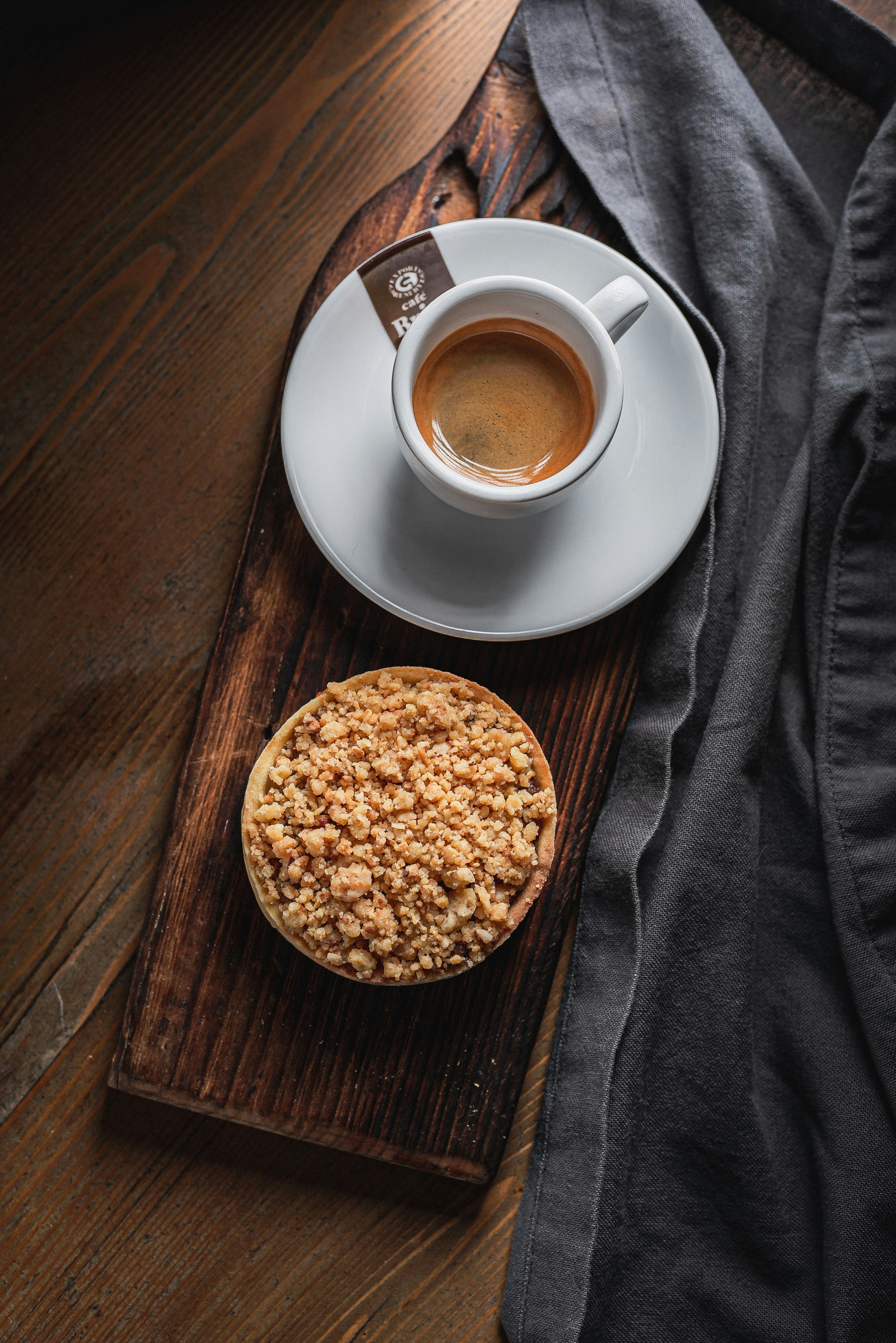 Morning Brew on A Rustic Board