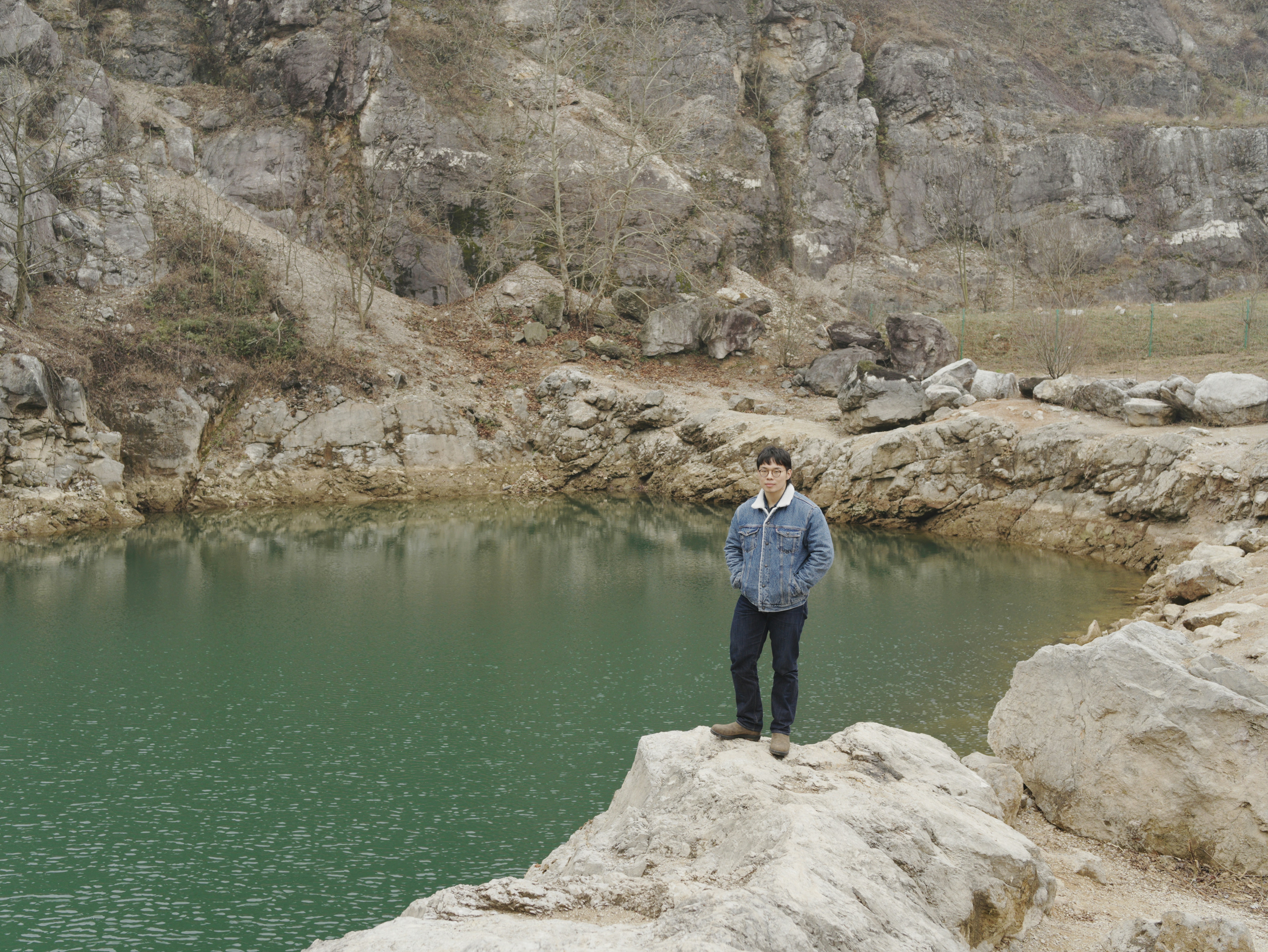 Cliffside Portrait by Turquoise Basin