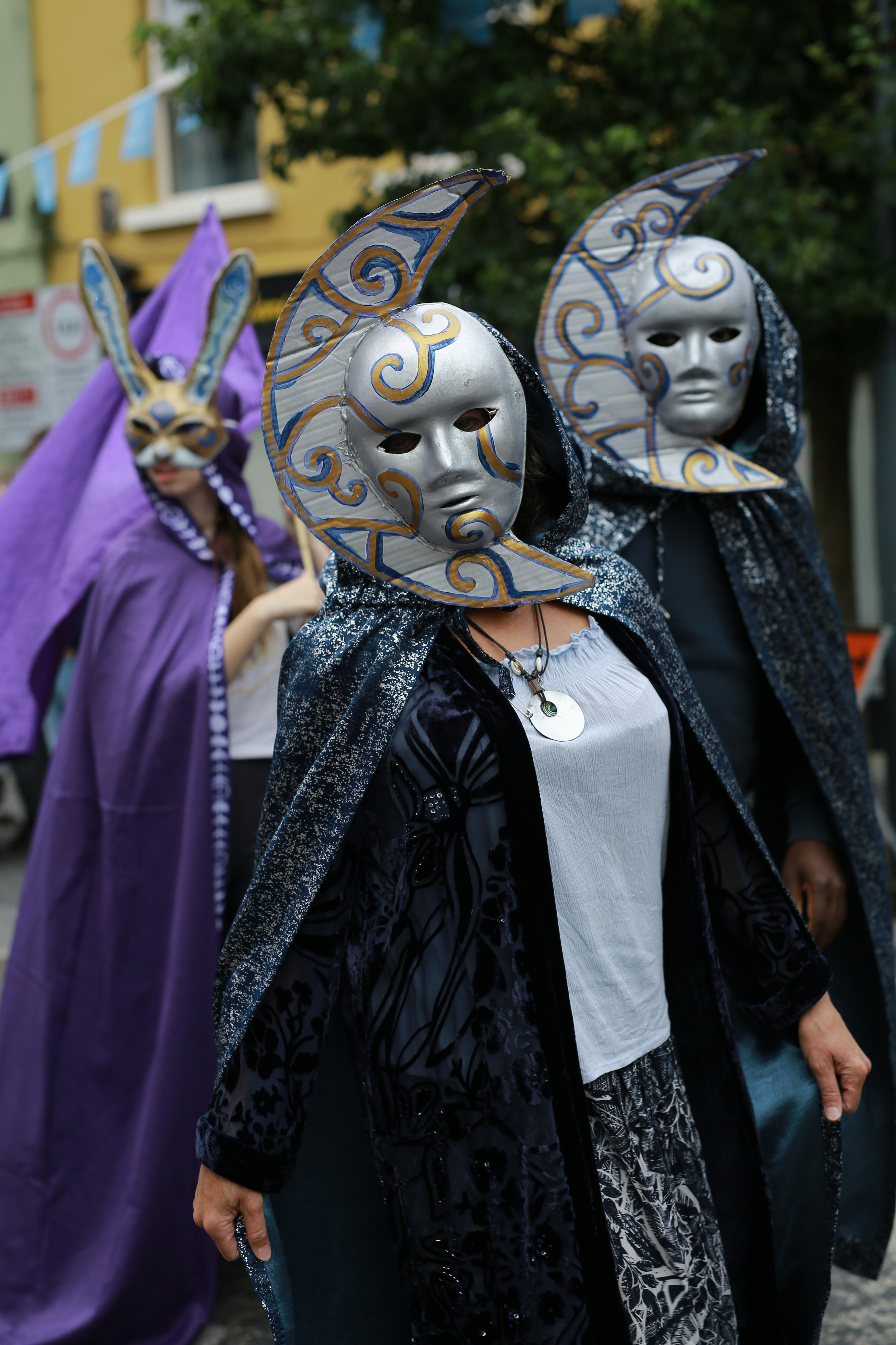 Masked Parade: Faces of Mystery in Velvet Cloaks