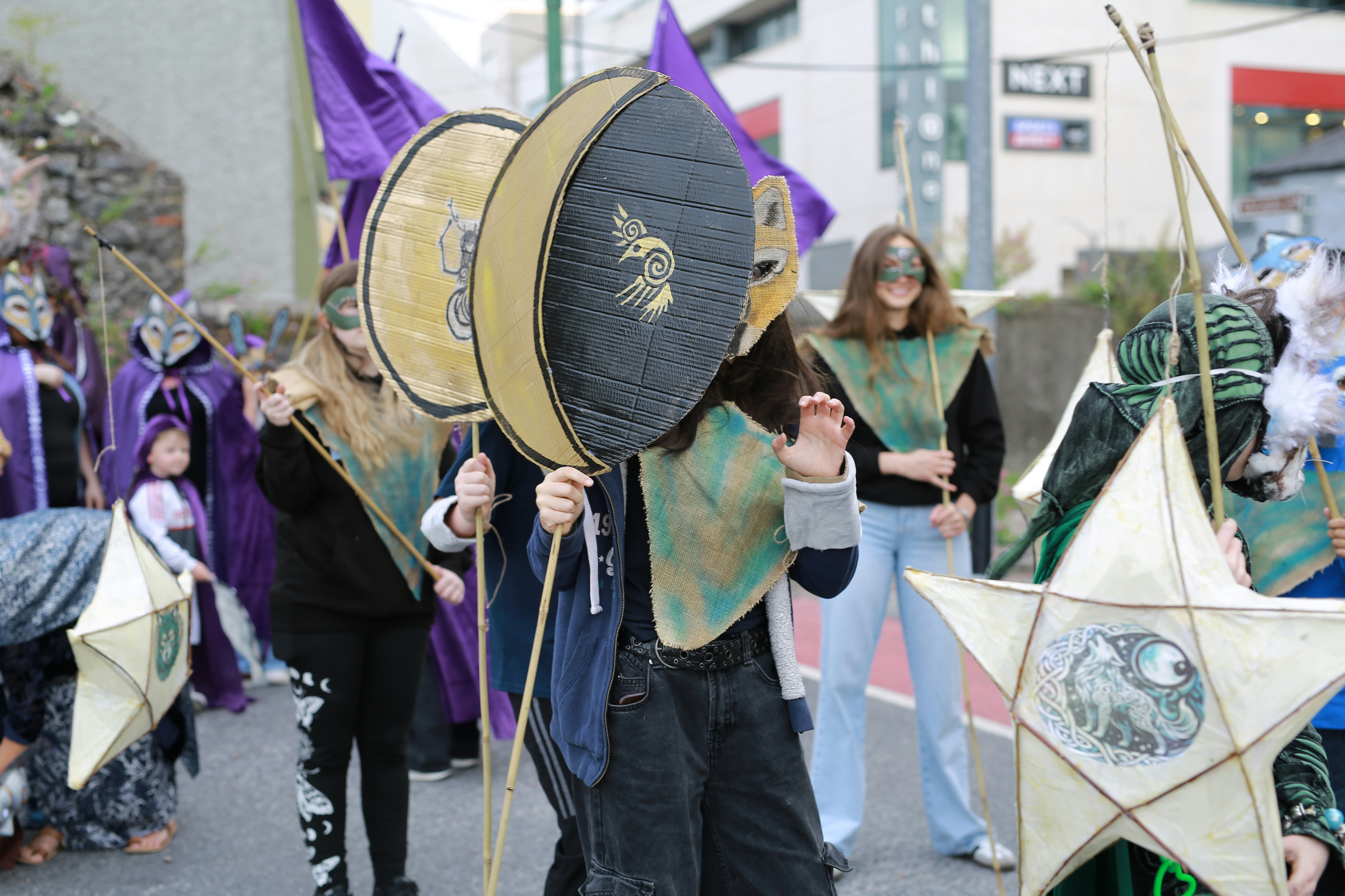 Mask and Lantern Parade: Faces Hidden Behind Artful Props