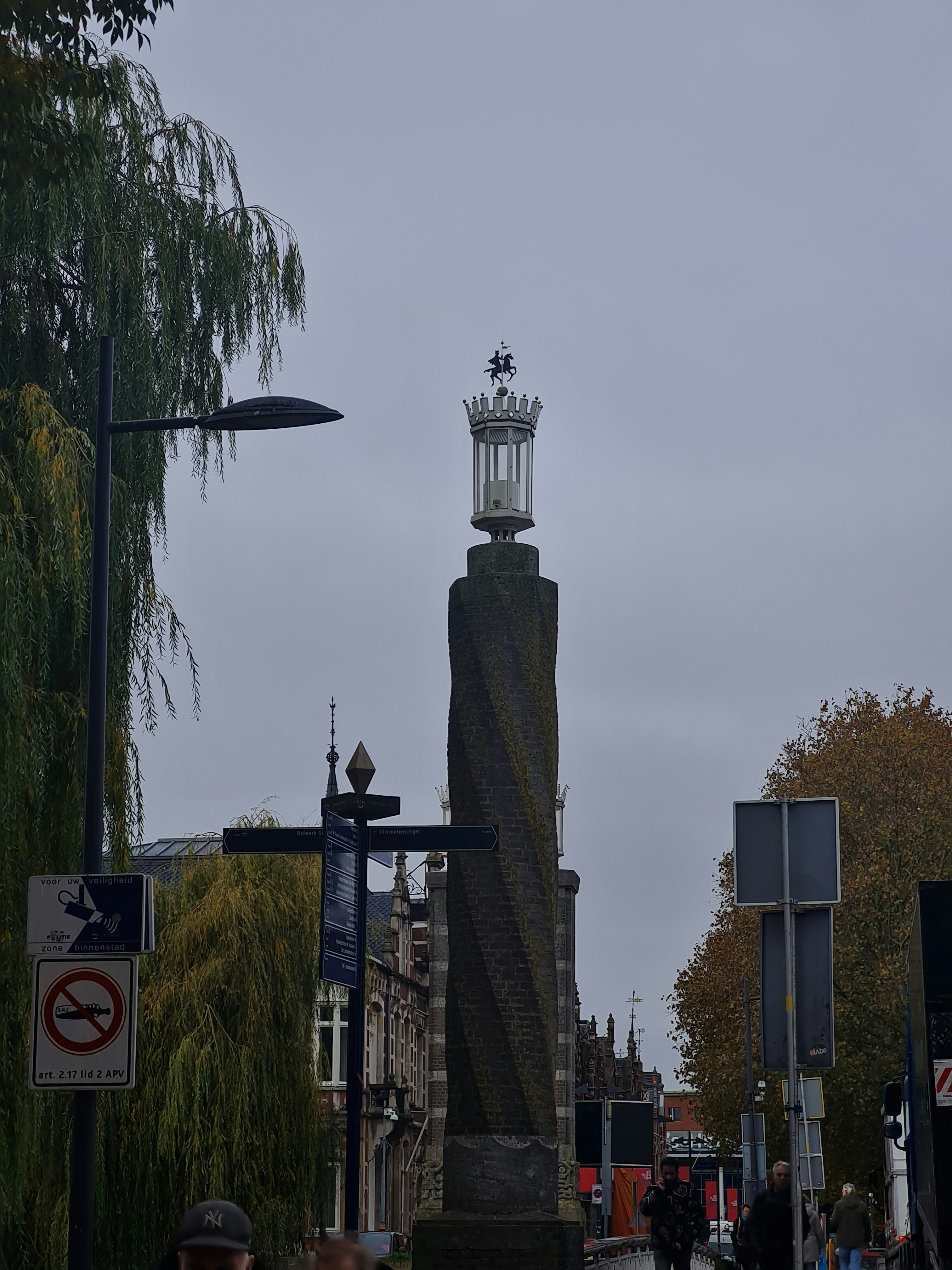 Towering Monument Over a City Street