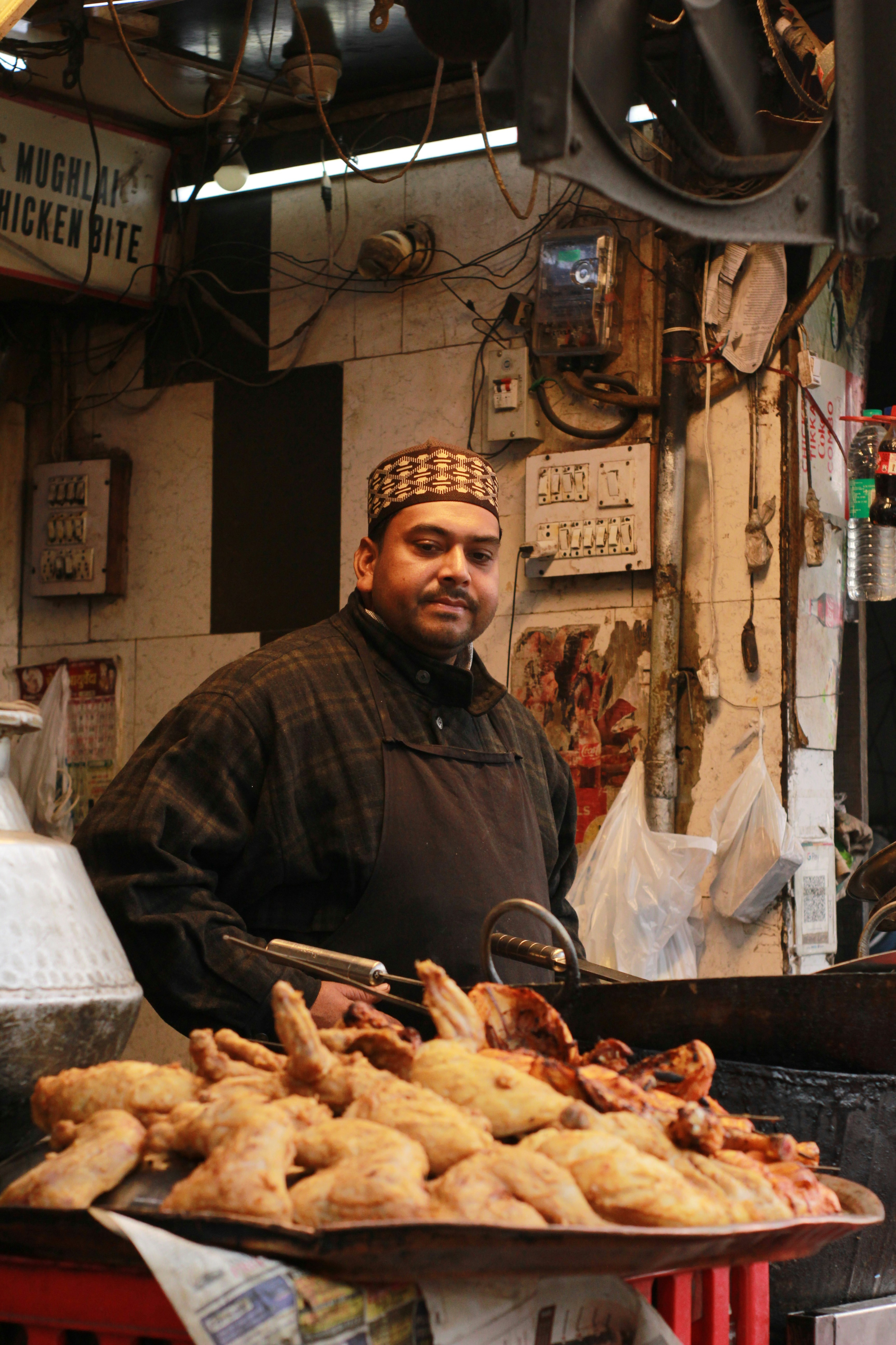 Butcher at the Stall: Warm Fried Chicken in a Busy Market Kitchen
