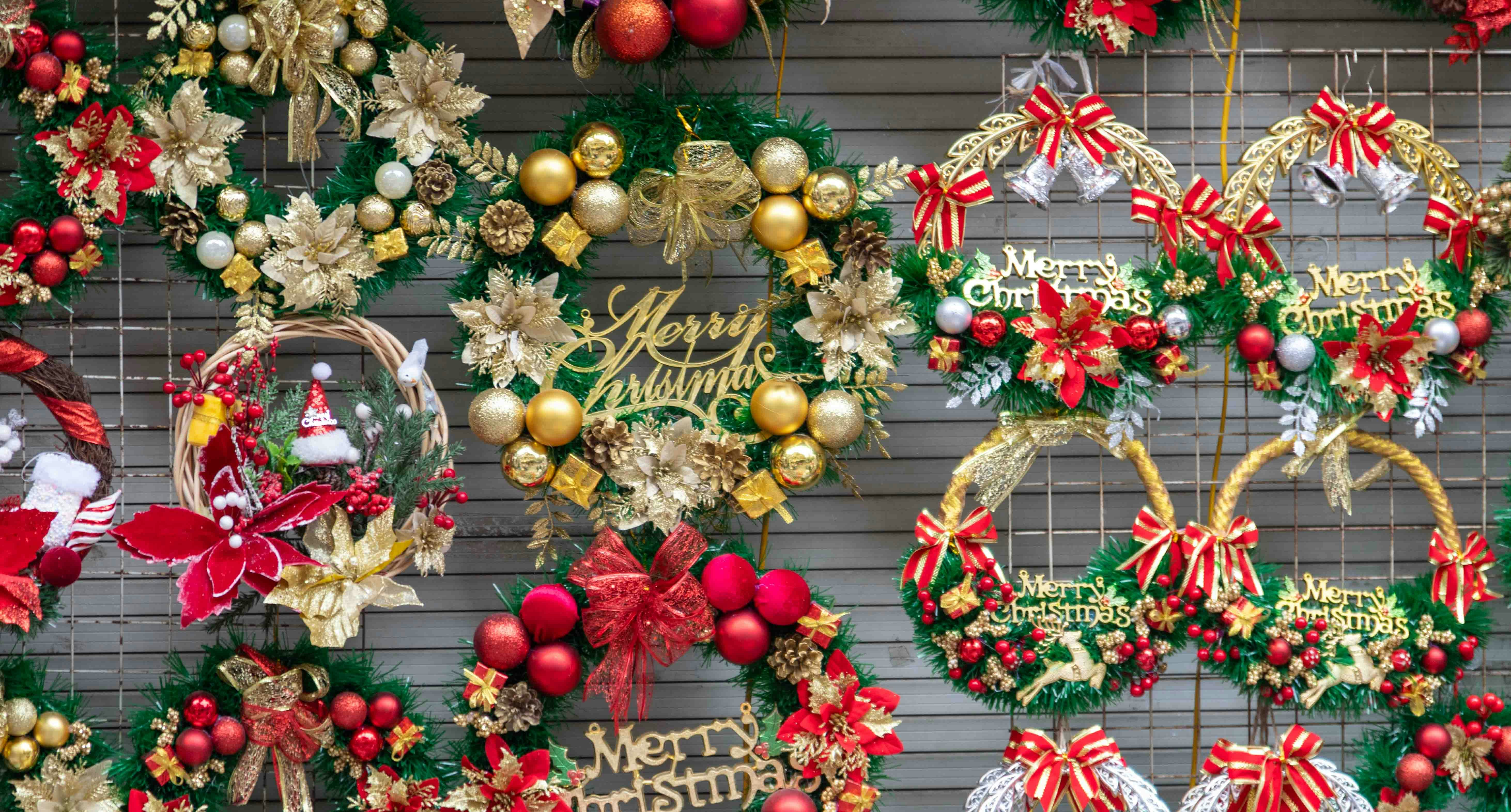 Kaleidoscope of Christmas Wreaths