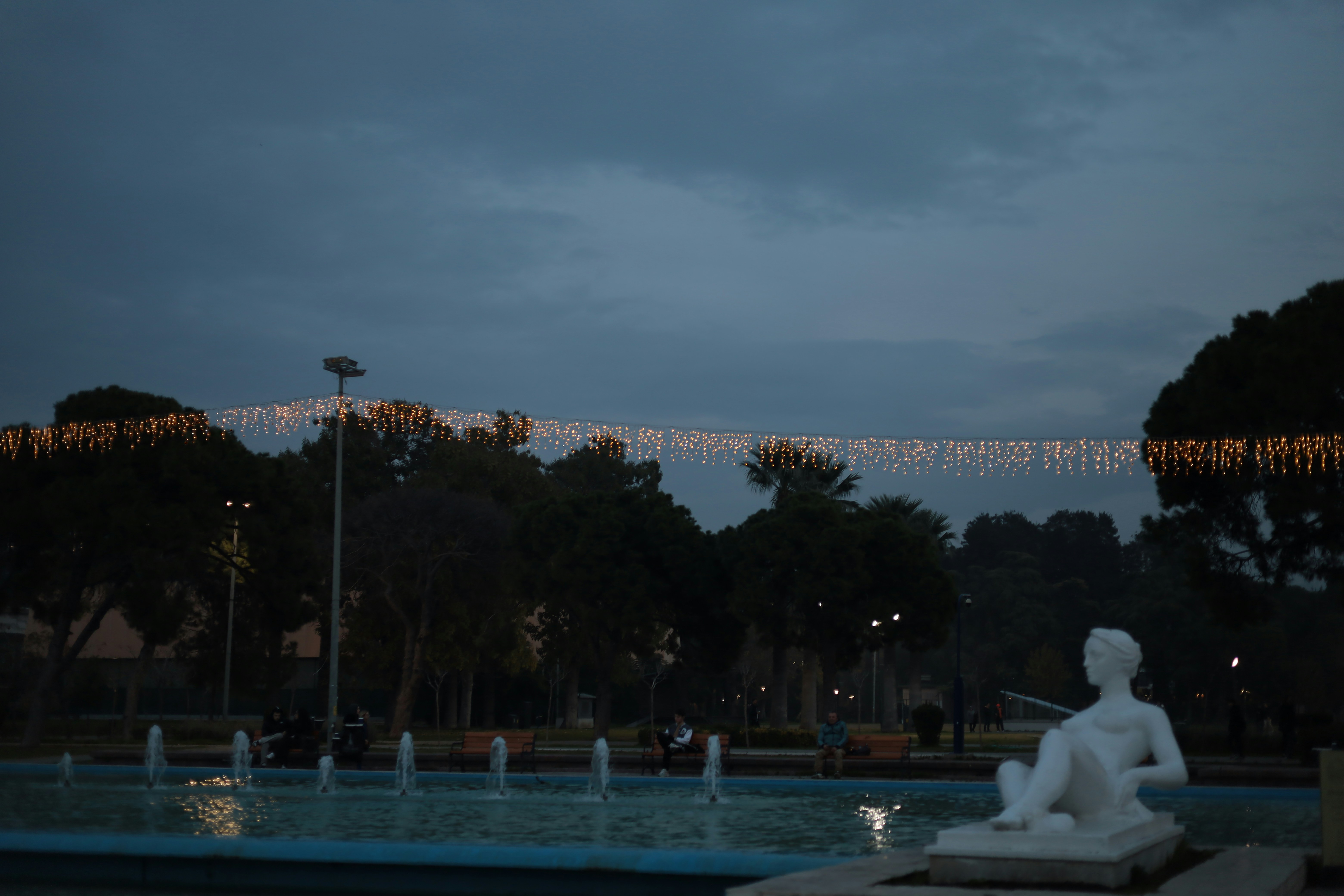 Evening Lights over the Fountain Terrace