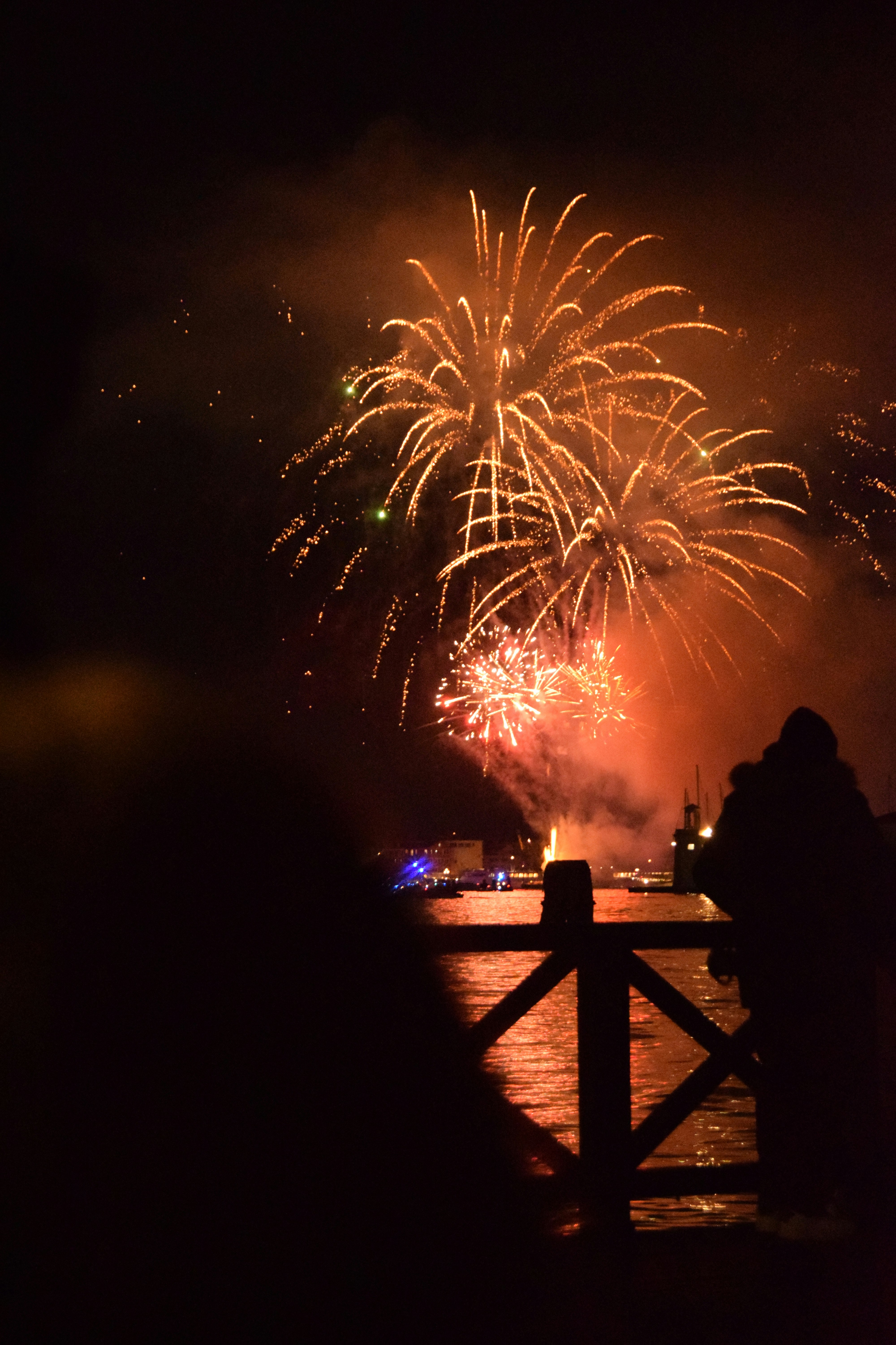 Lantern of Fireworks over the Pier