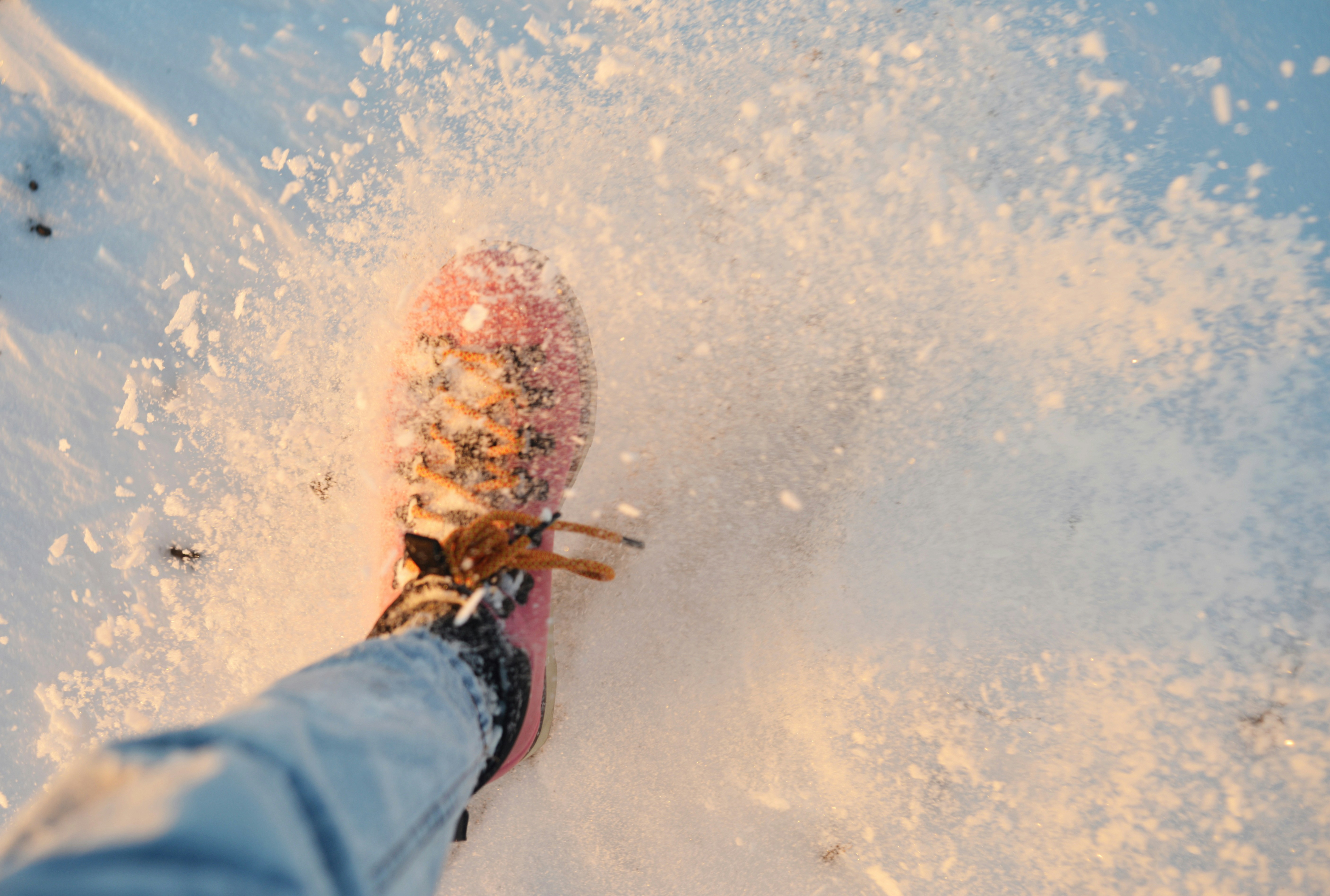 Footrace in Fresh Powder: A Slow-Mnow Moment From a Ski Boot Cam