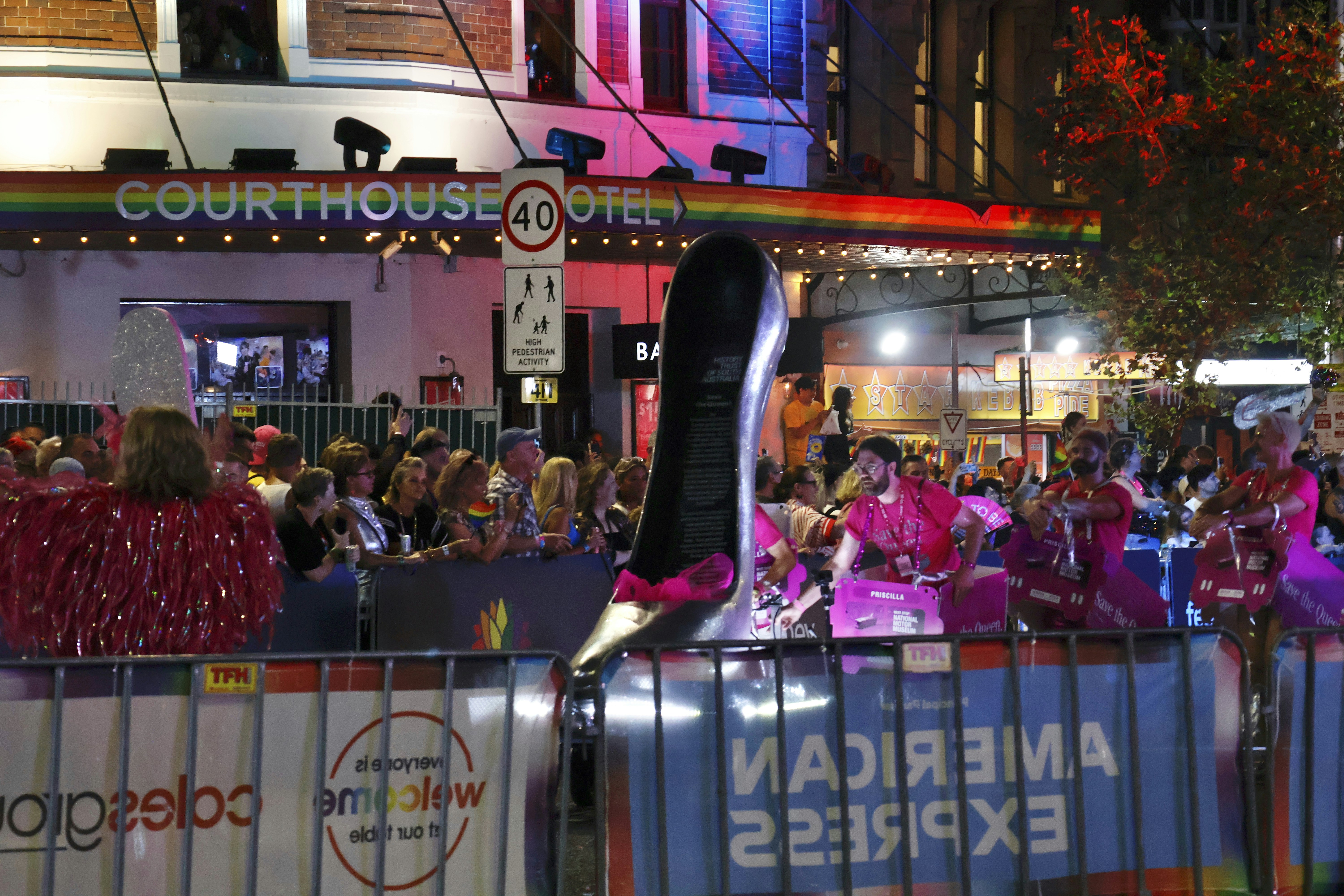 Neon Night Parade at the Courthouse Hotel