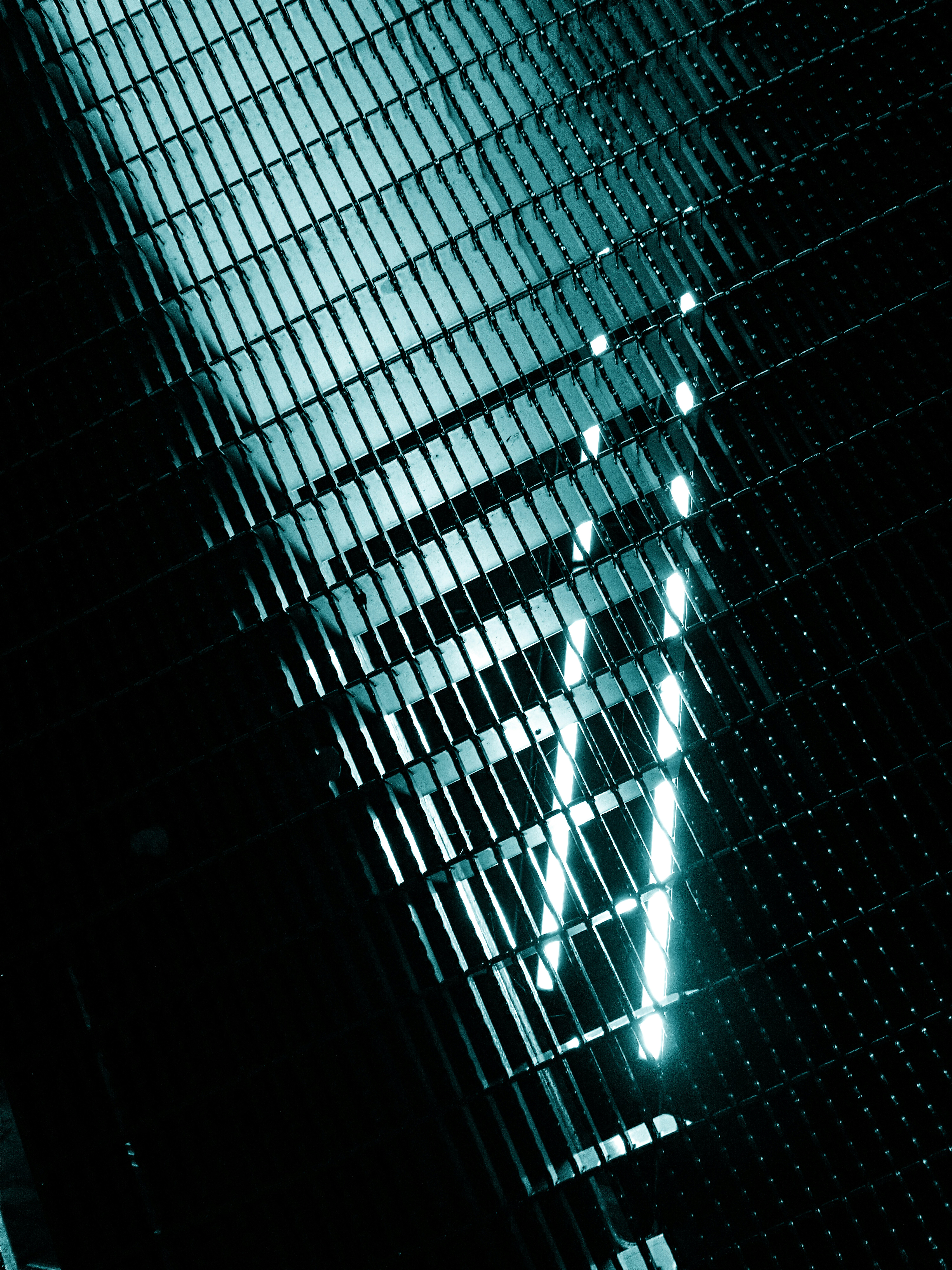 Abstract geometric pattern with teal lighting photo – Free Abstract ...