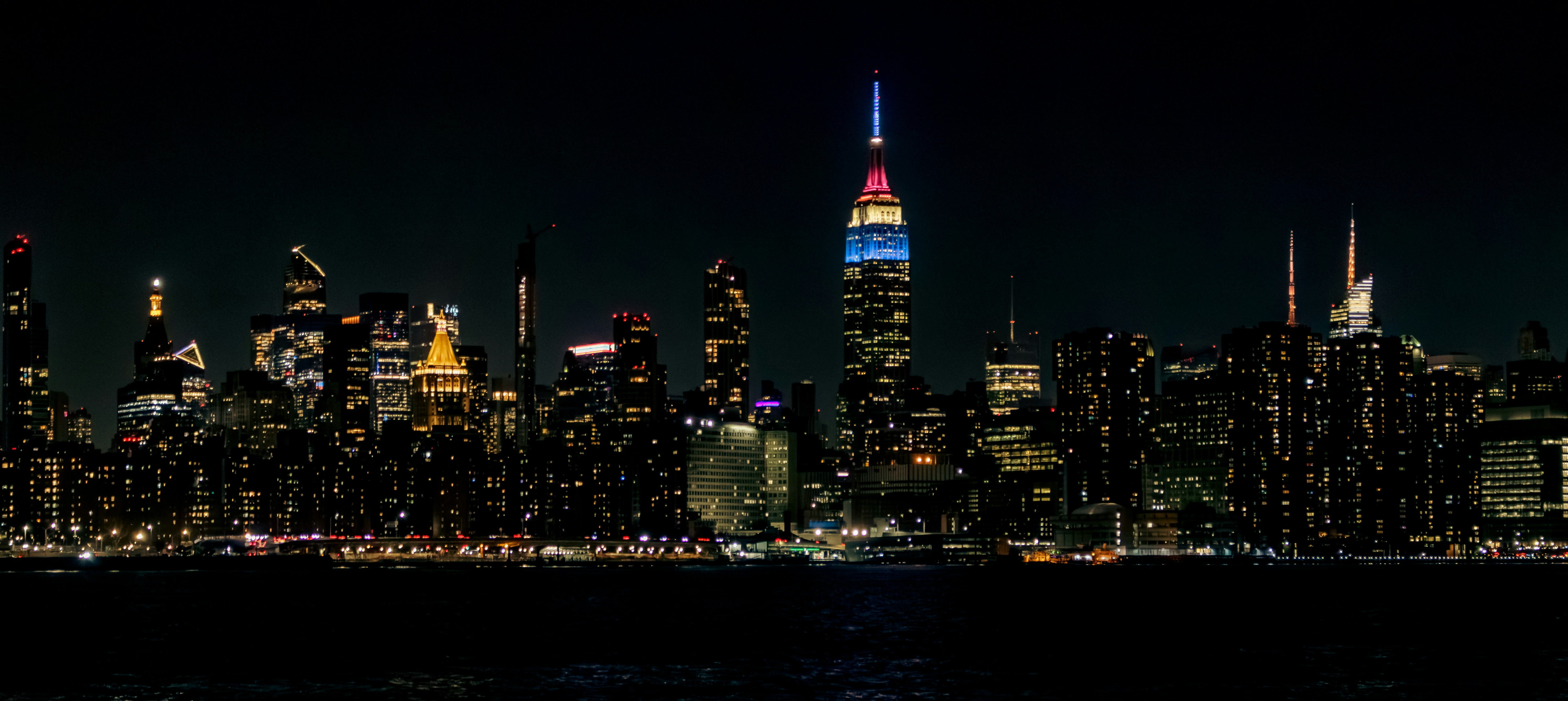 Midnight Skyline: NYC Lights Across the Hudson