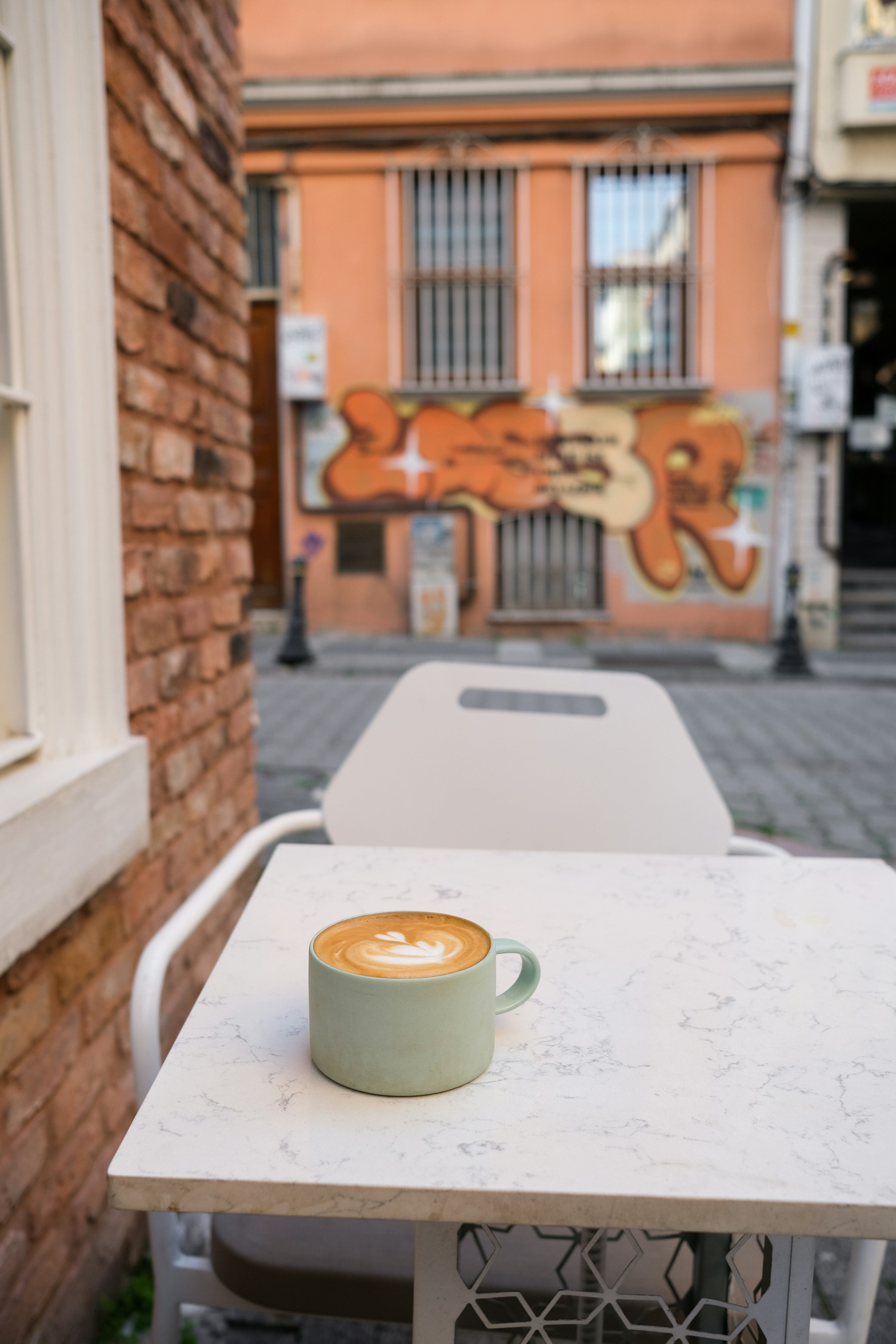 Cafe Latte at the Alley Edge