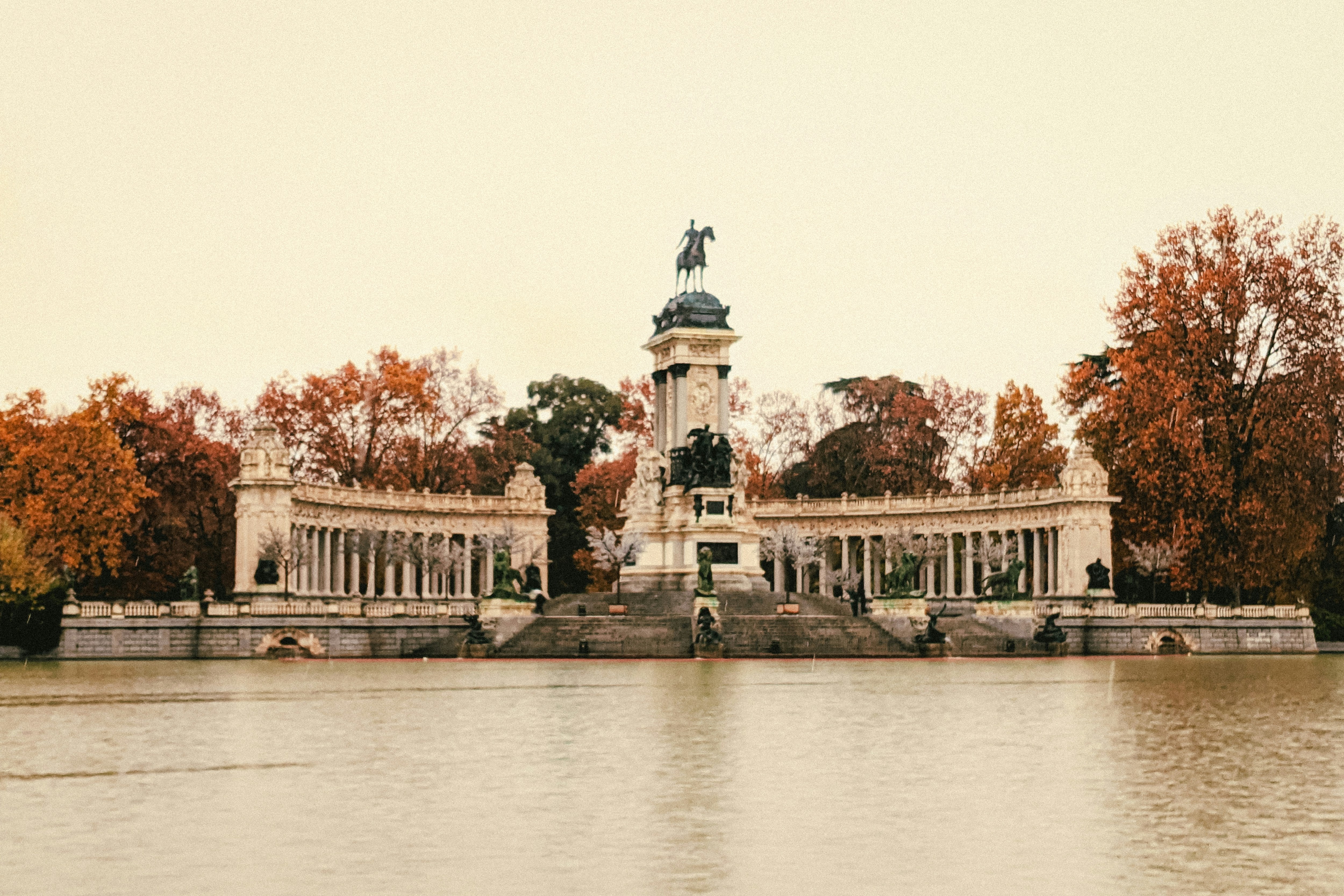 Quiet Monumental Reflections at the Park Lake