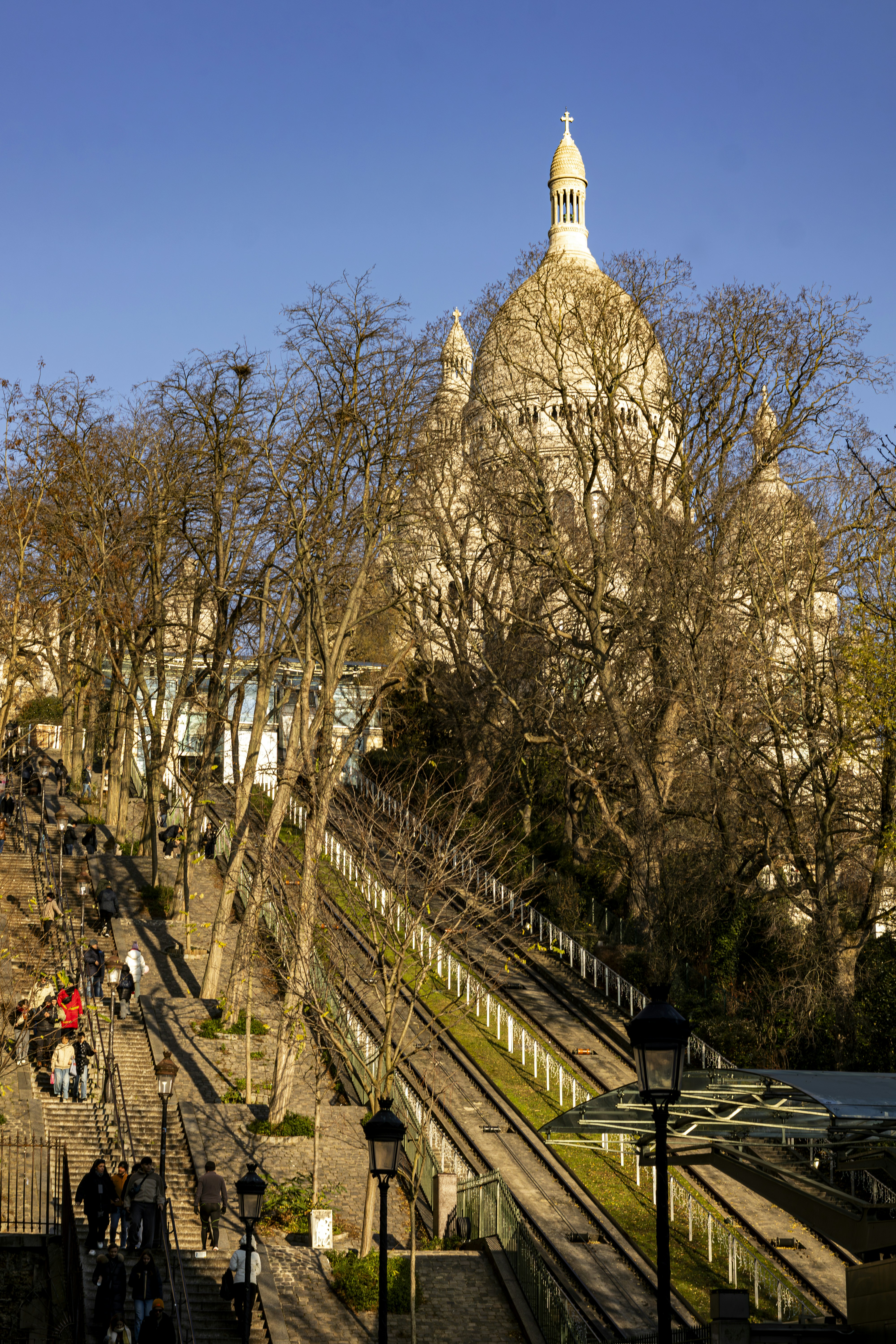 Golden Dome on a Winterlined Riverbank