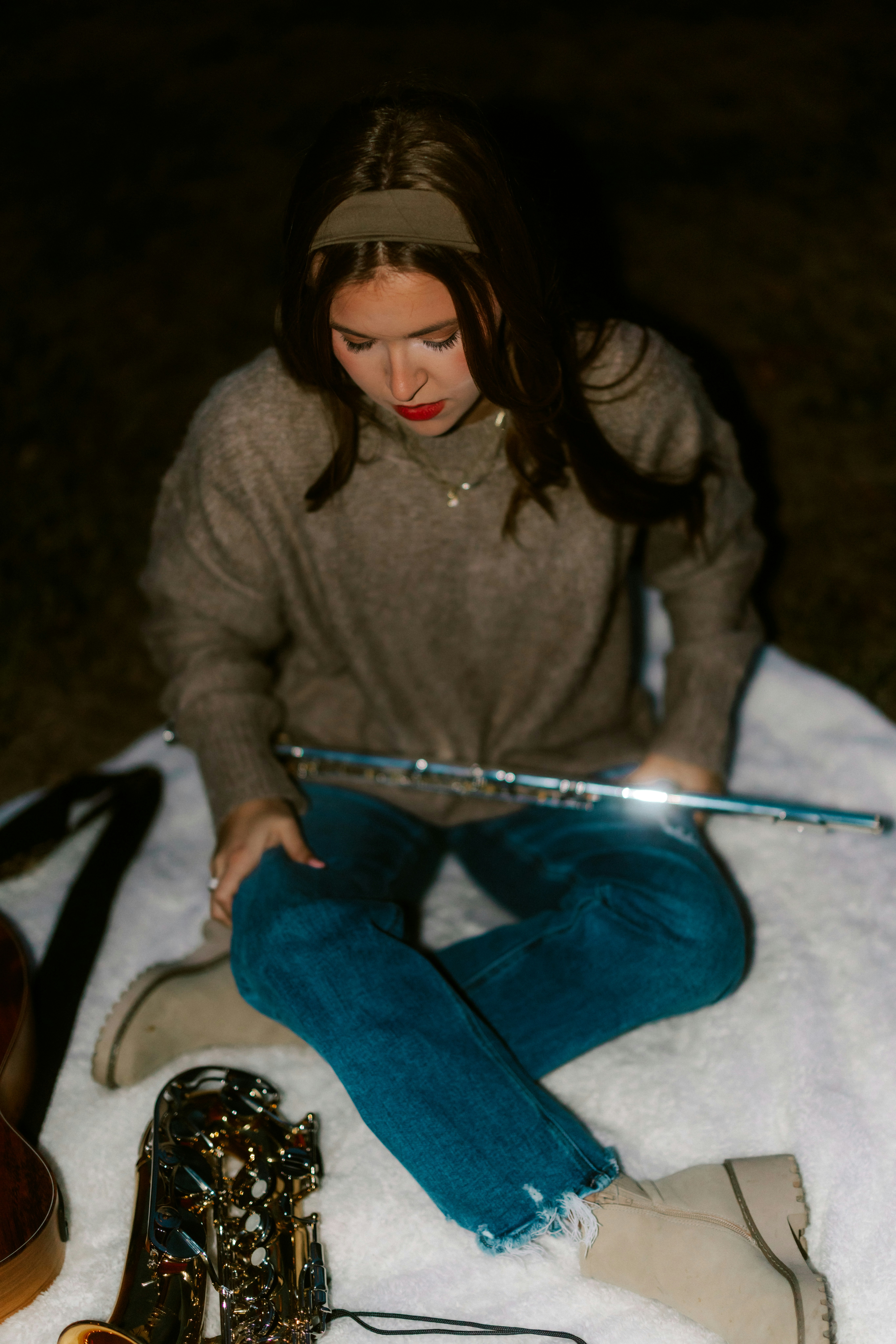 Autumn Serenade Under Soft Night Light