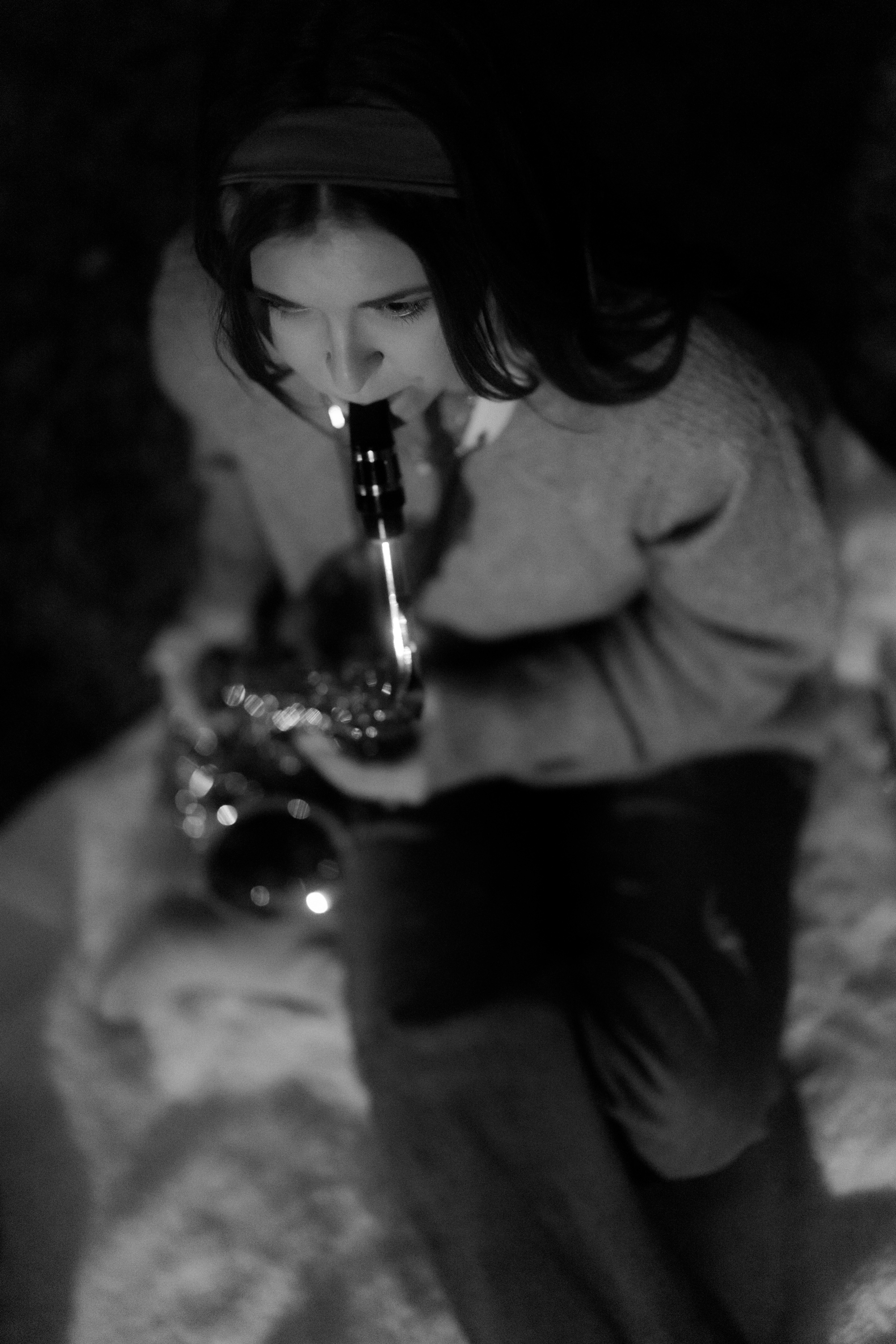 Hushed Notes: A Quiet Moment of Breath and Smoke