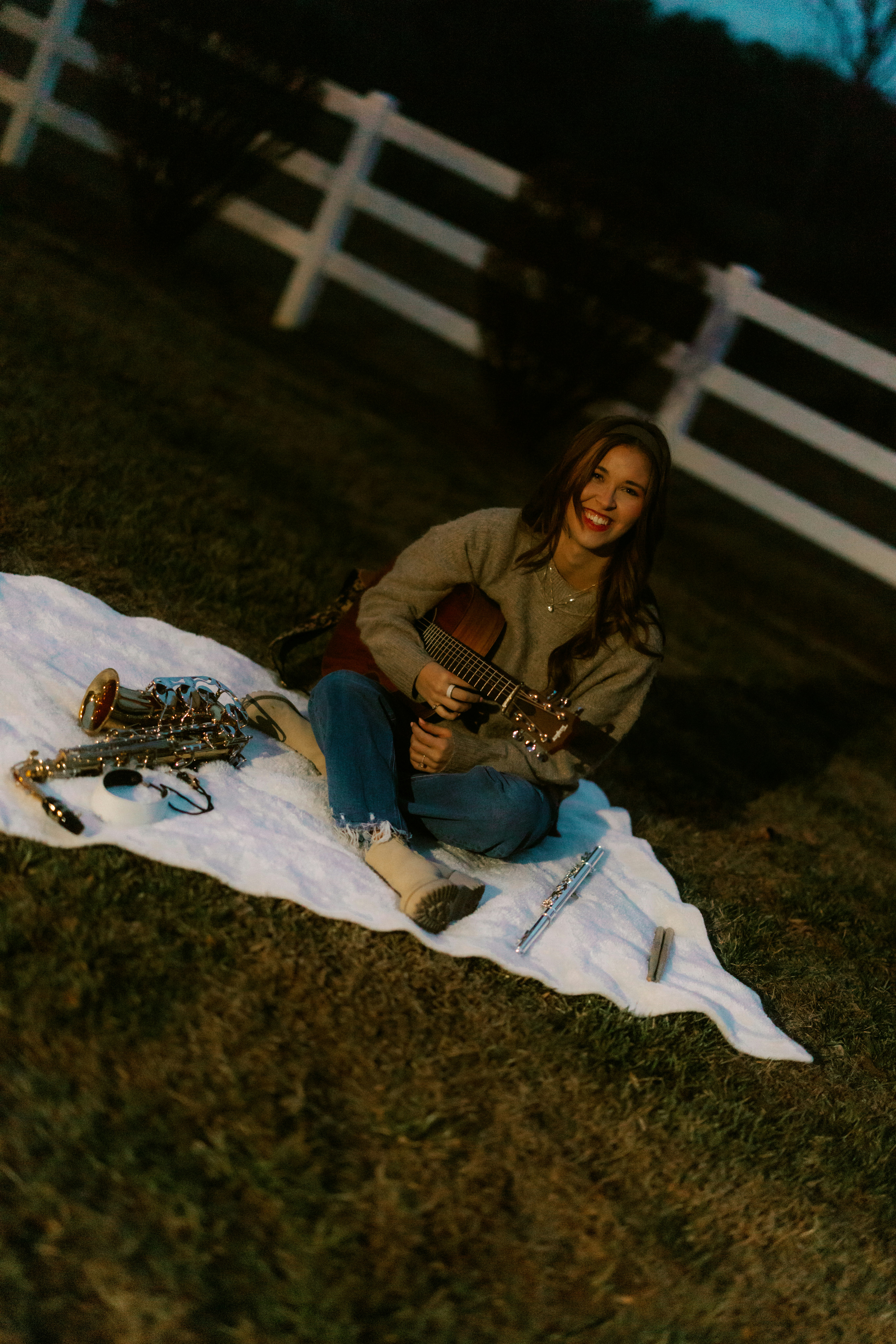  twilight serenade on a woolen blanket