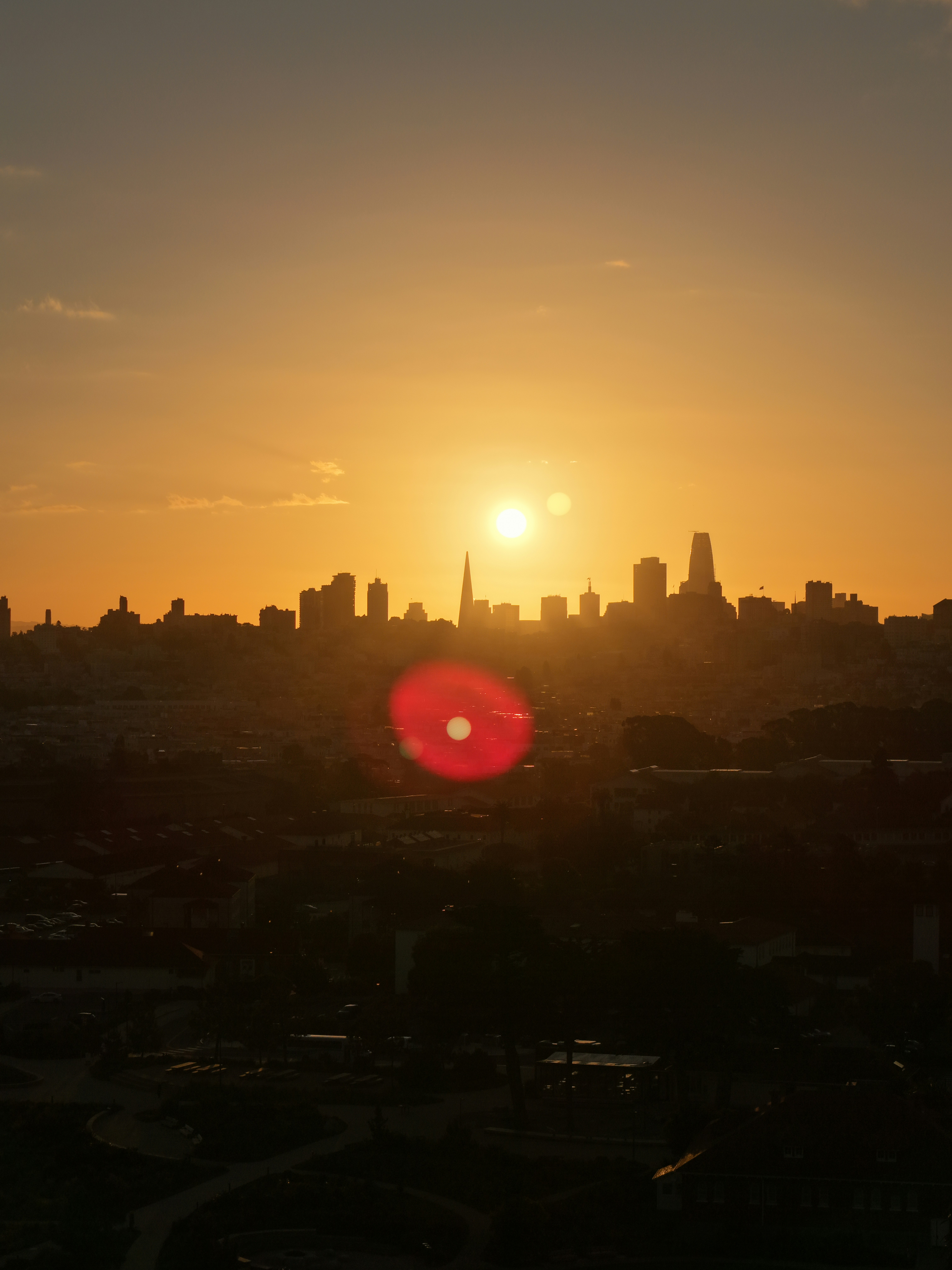 Golden Horizon Over a Quiet City