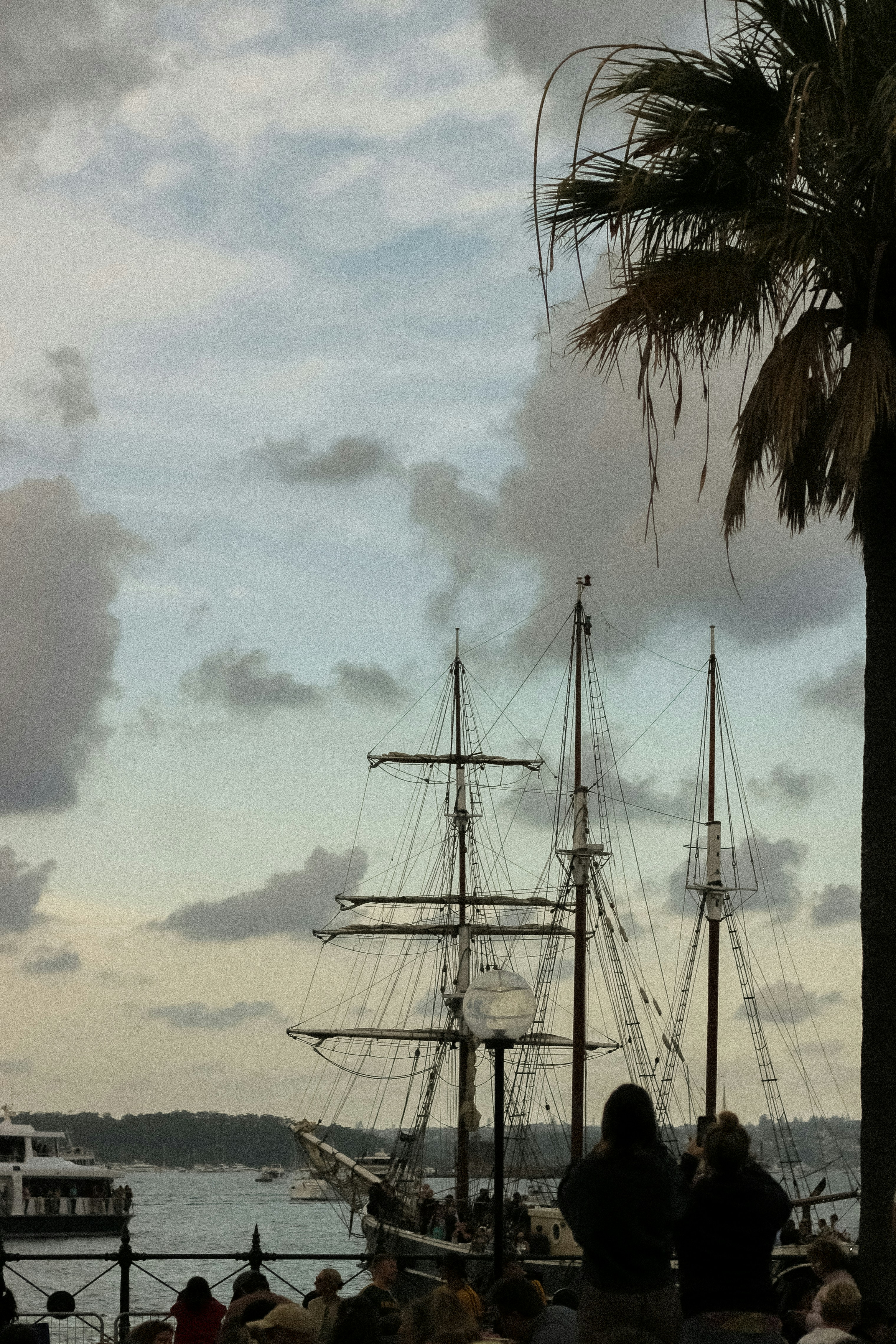 Masts at Dusk: Silent Sailors by the Waterfront