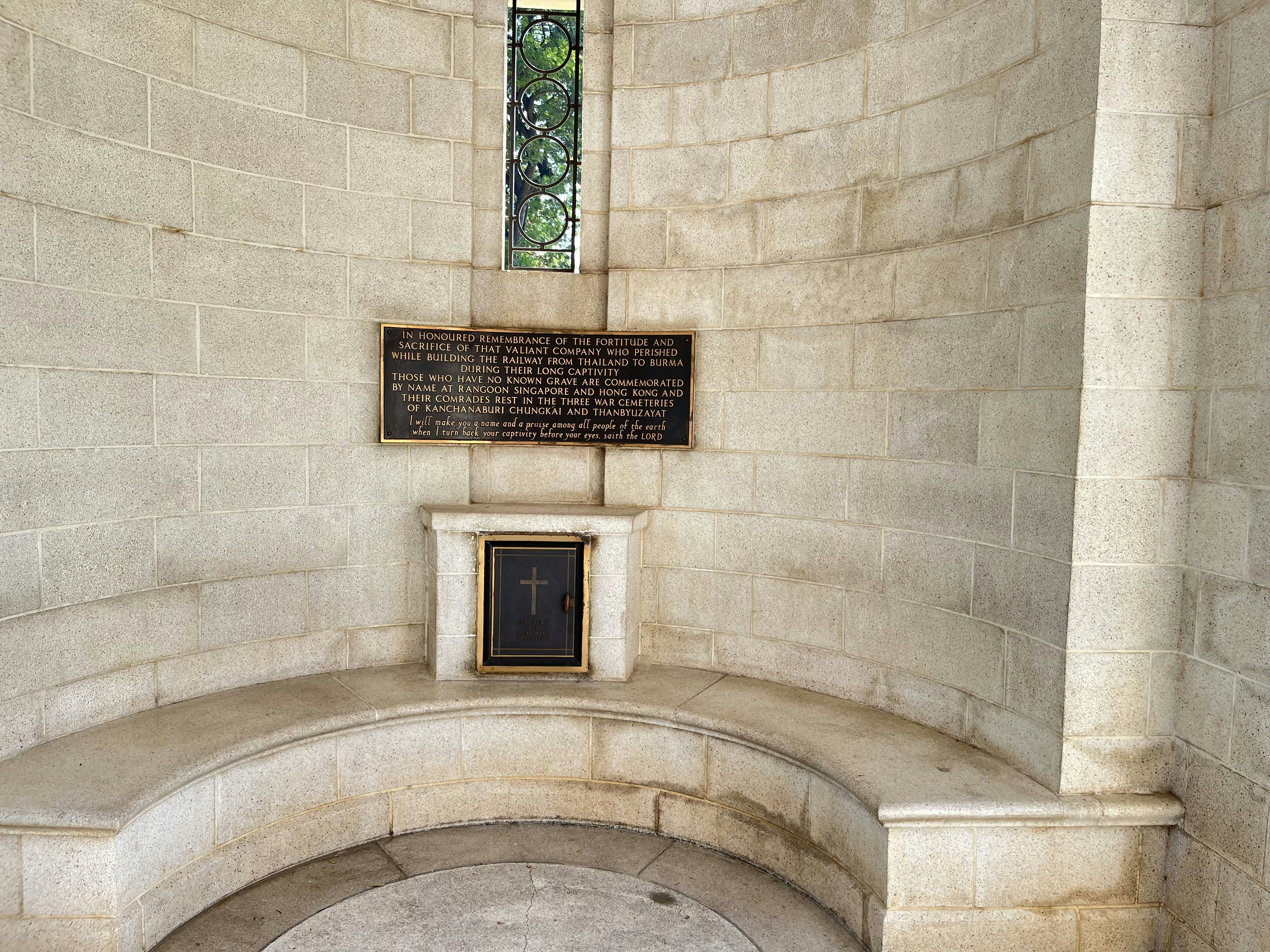 Circular Chapel Niche: Quiet Stone Steps toward a Stained-Cuff Shrine