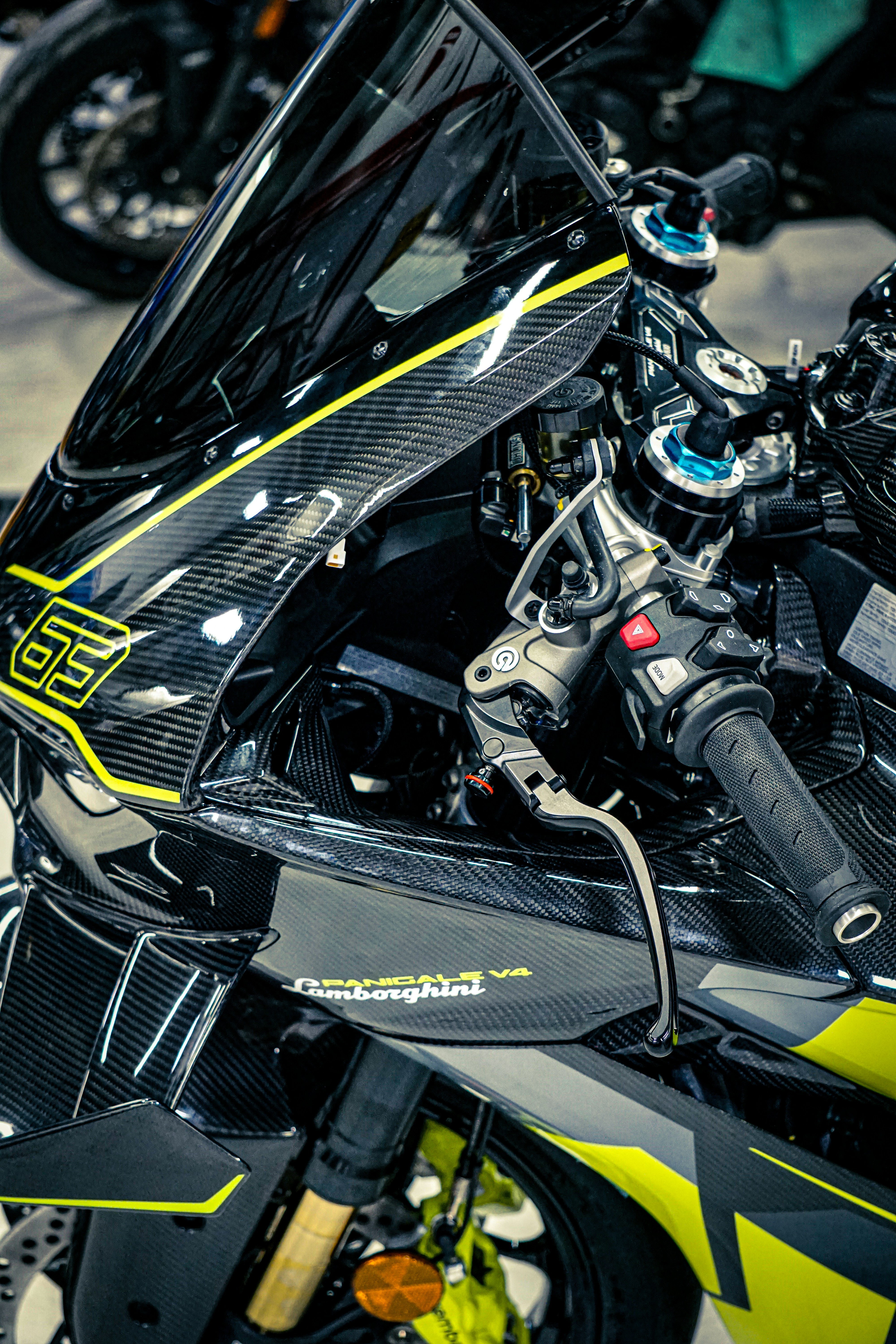 Carbon Fiber Slicing through Neon Lines: A Ducati-Lamborghini Collaboration Monster