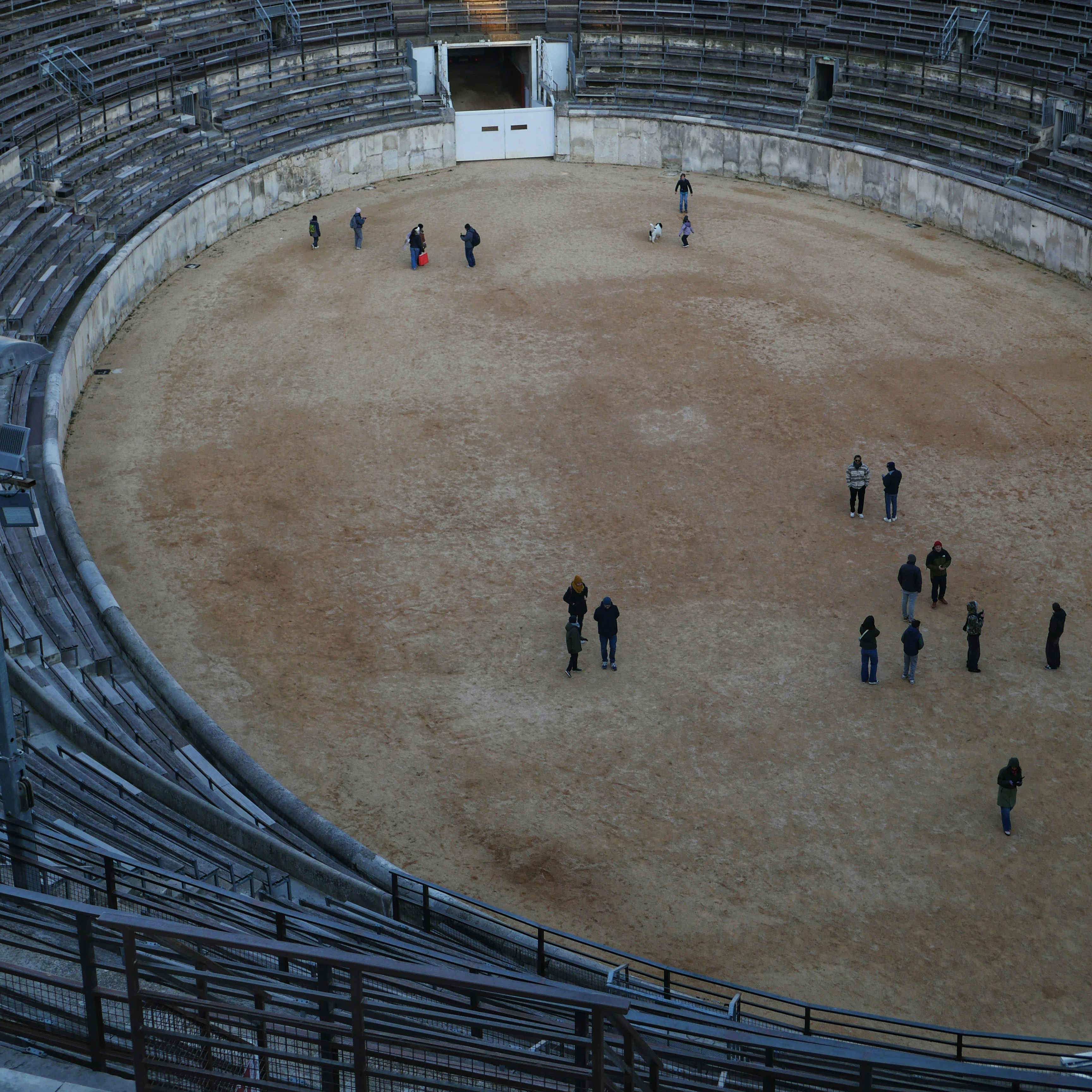 Empty Ring, Quiet Circle: A Top‑Down View of a Historic Arena