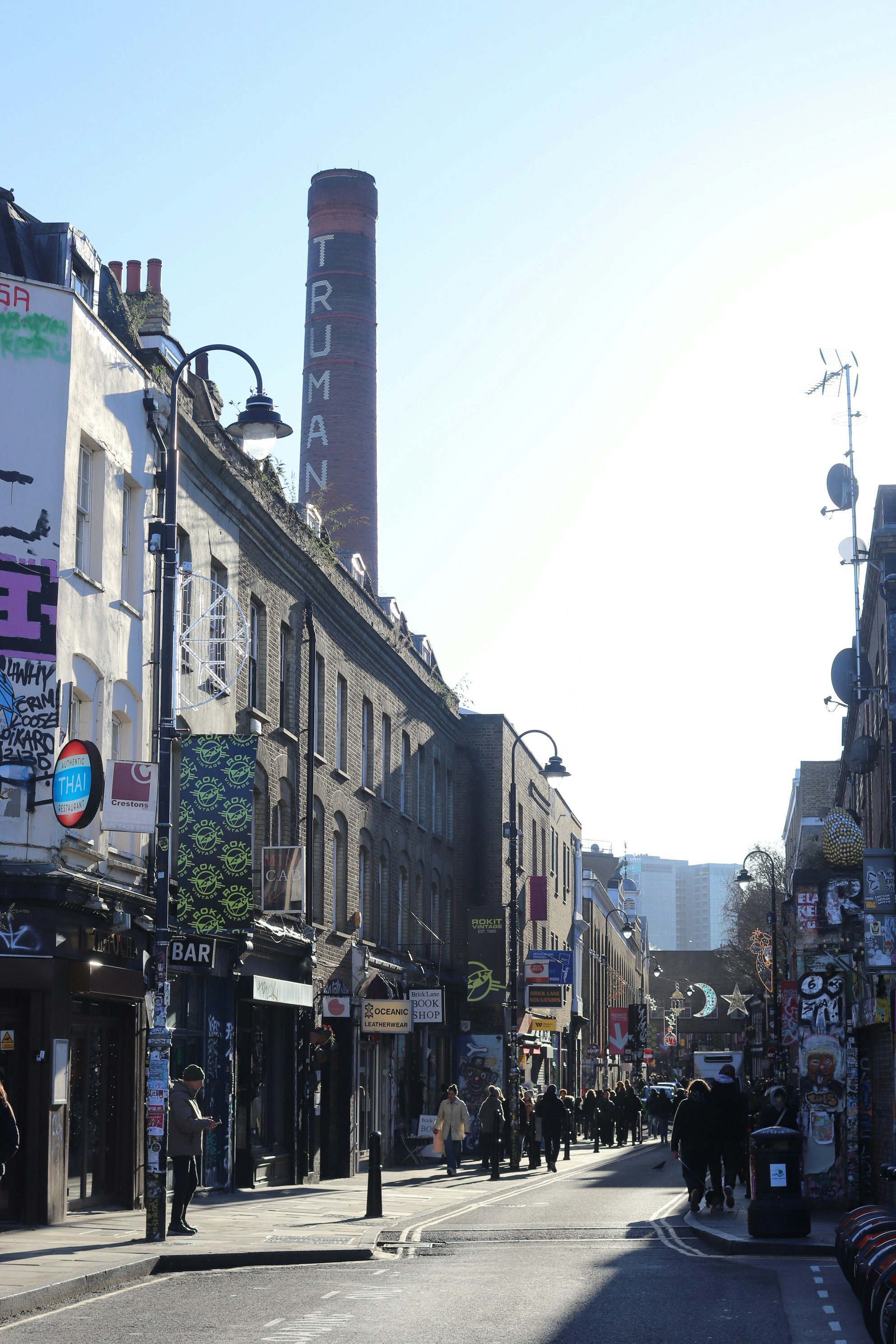 Charming Strut Through a Sunlit Market Lane