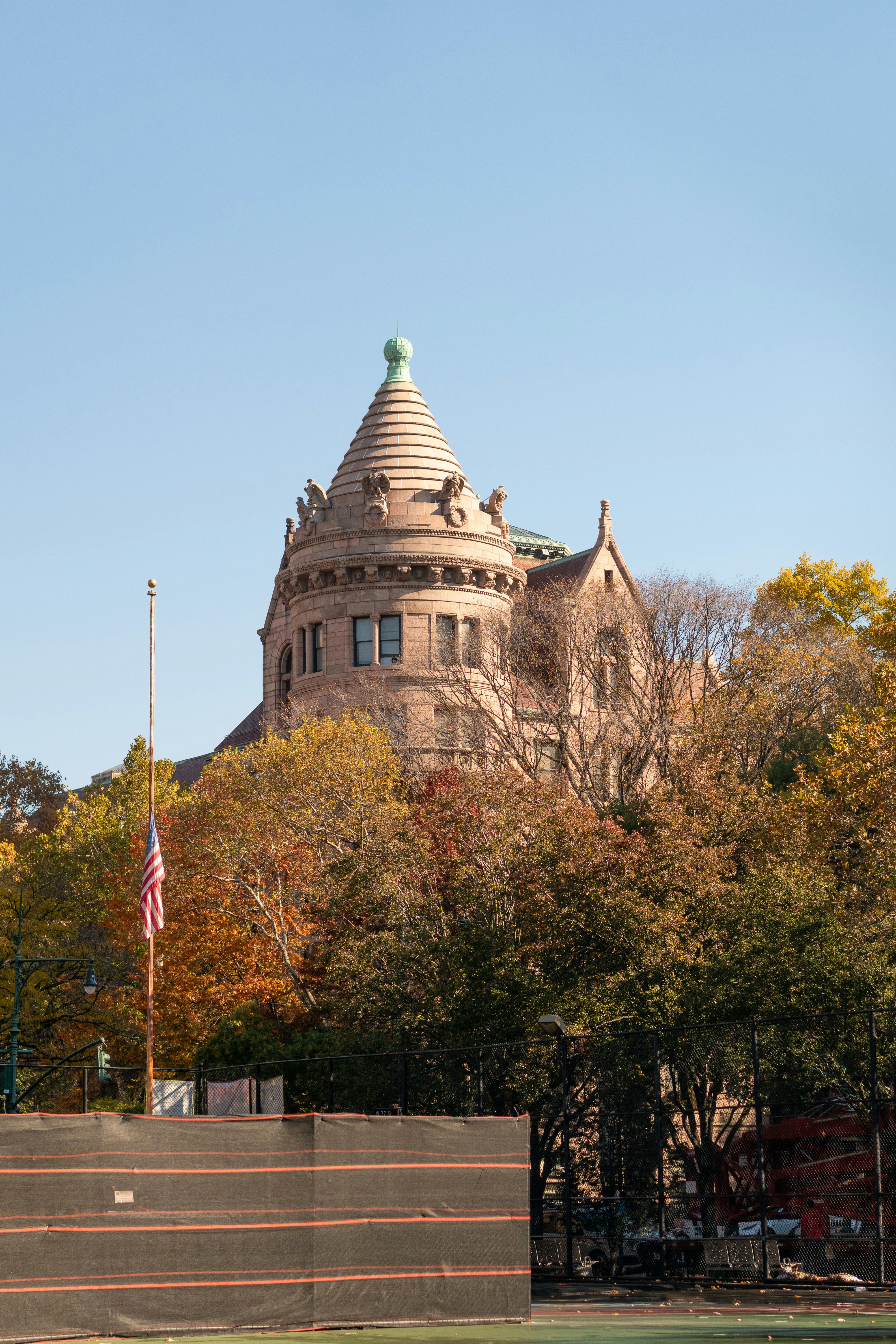 Granite Rotunda Rising Above Autumn Trees