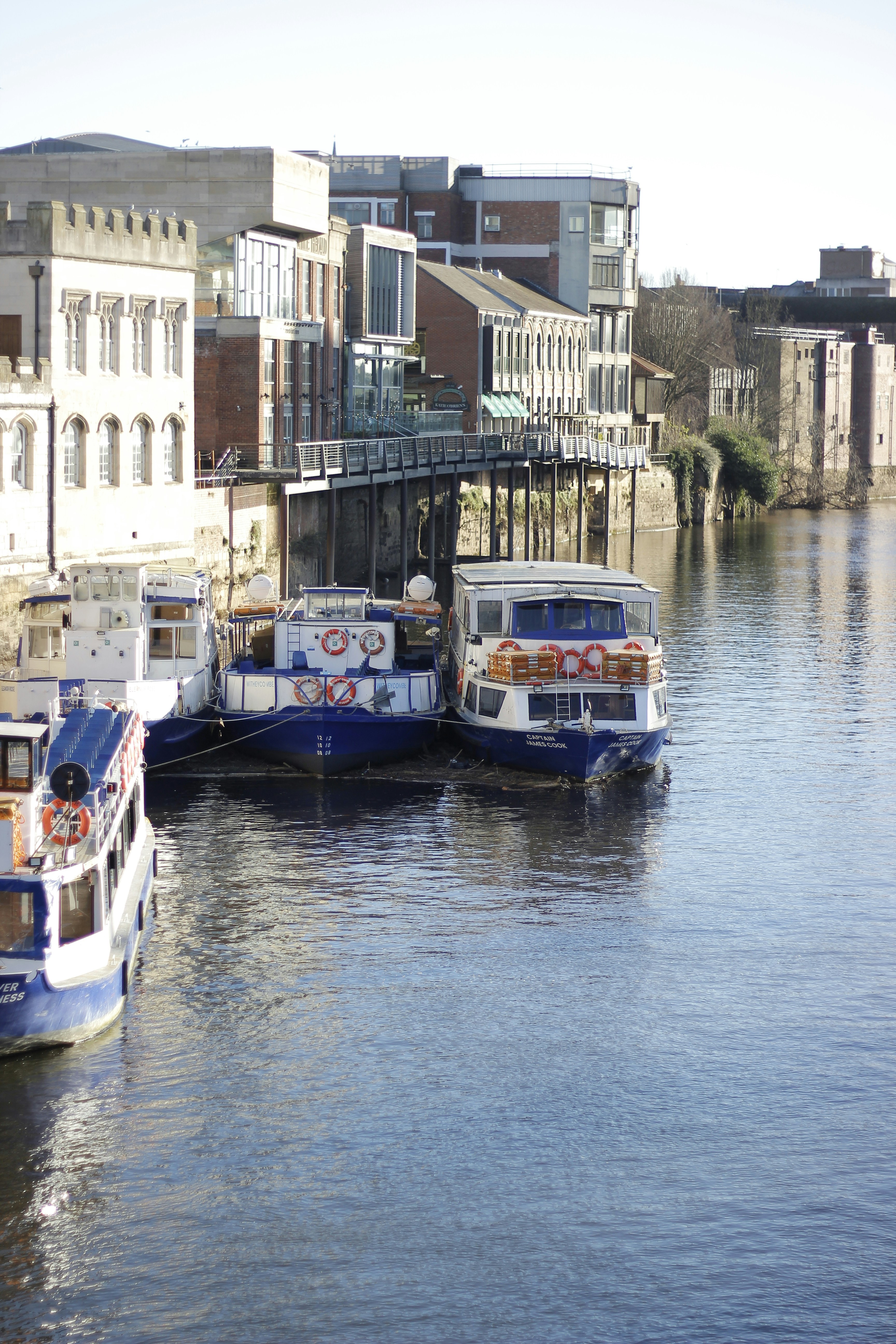 Quiet Boats at the Riverside Wharf