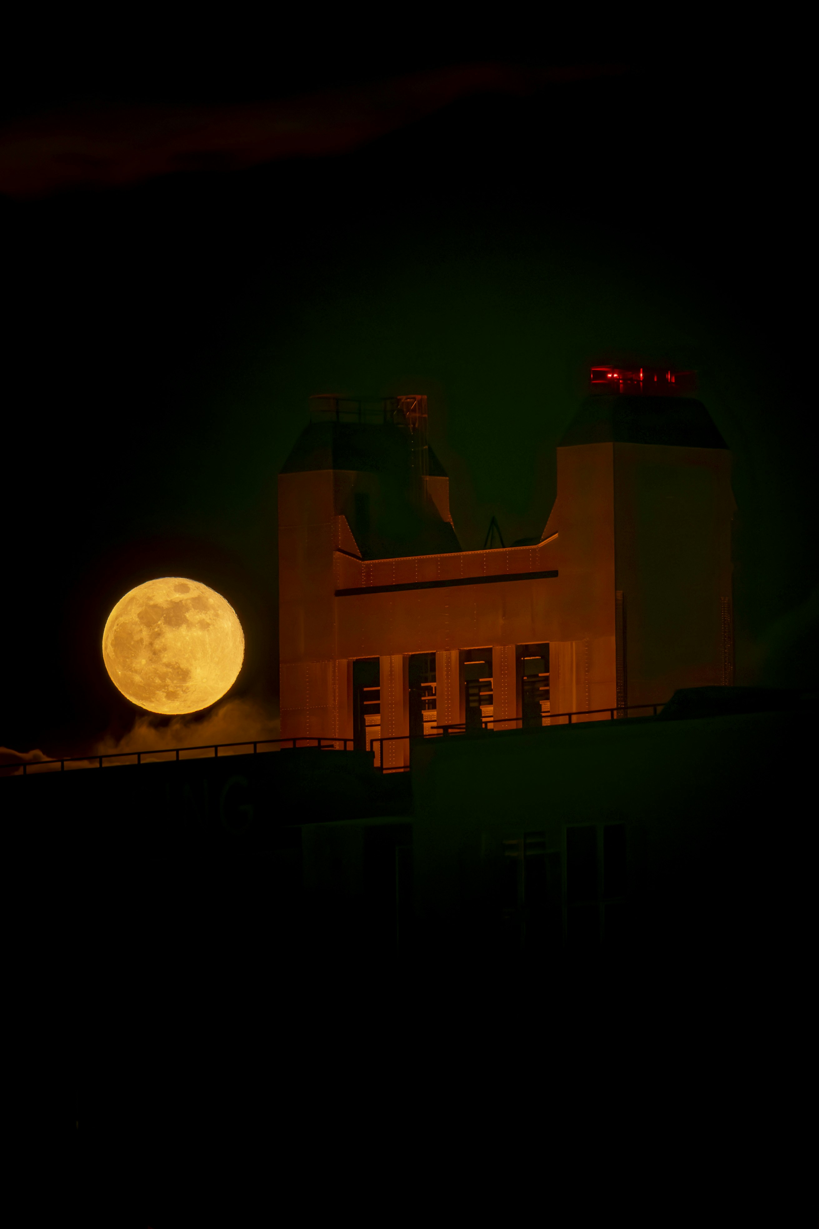 Moonrise over the Nuclear Silhouette