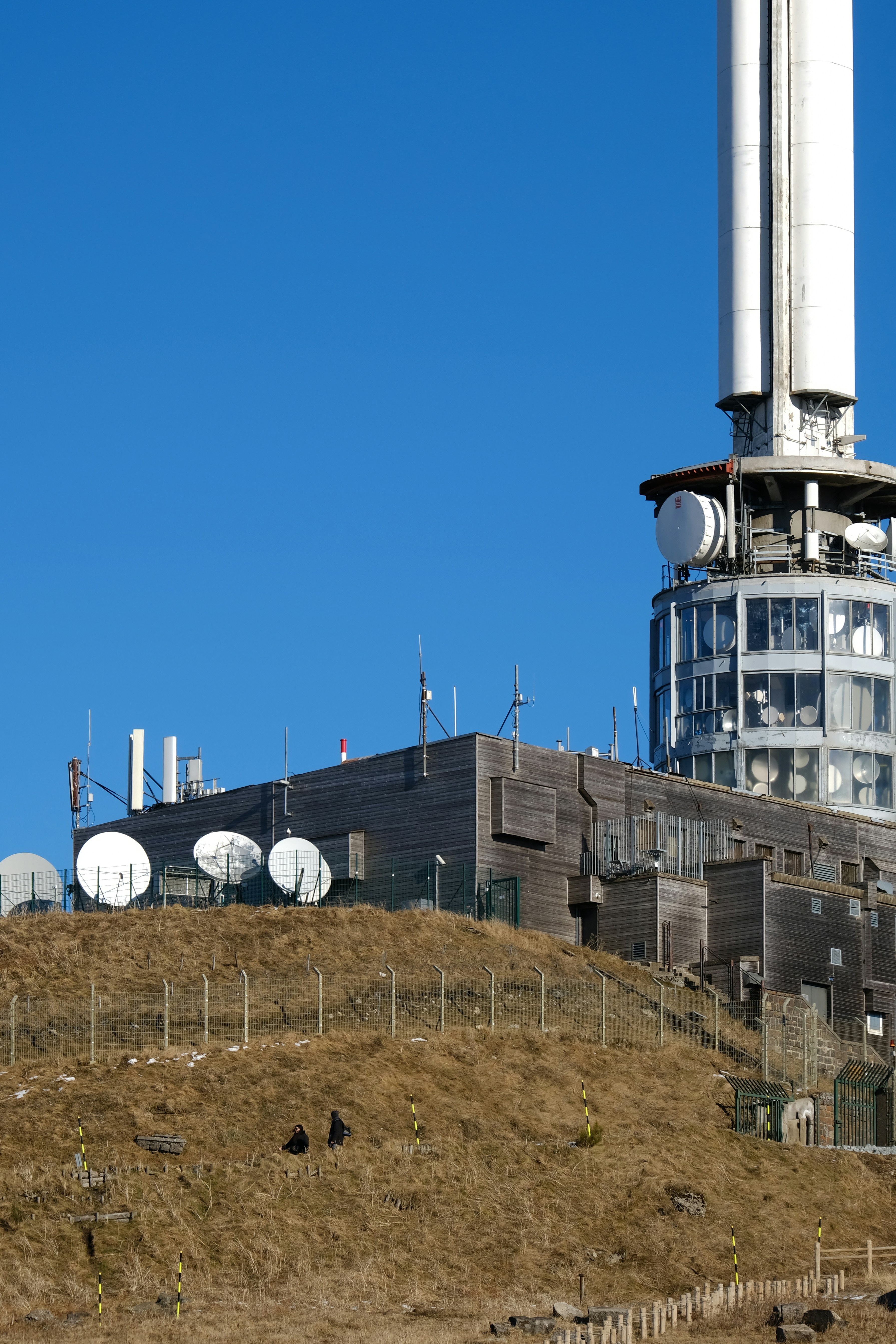 Satellite Relay on a Clear Blue Sky