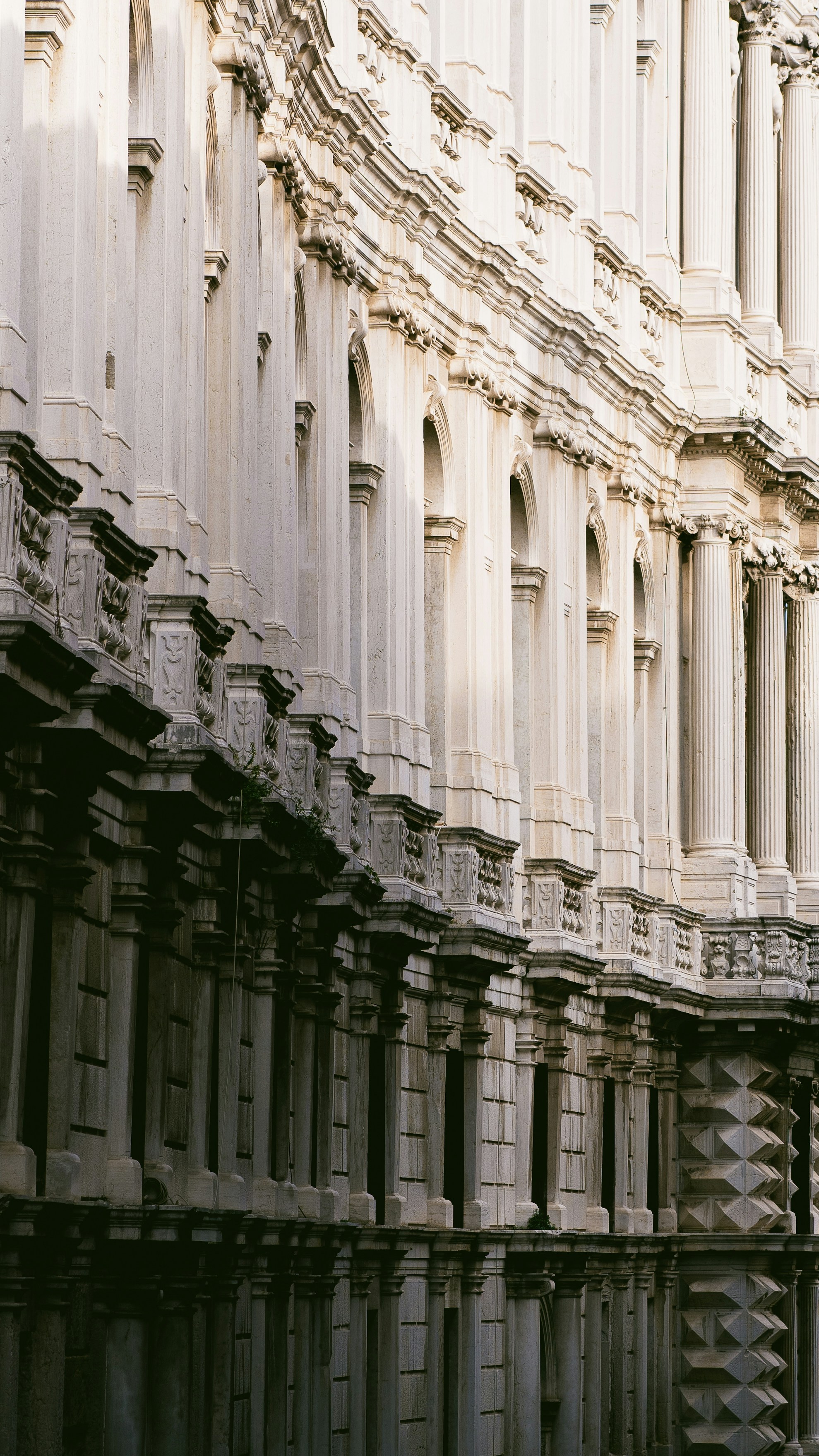 Ornate architectural details of a building facade.