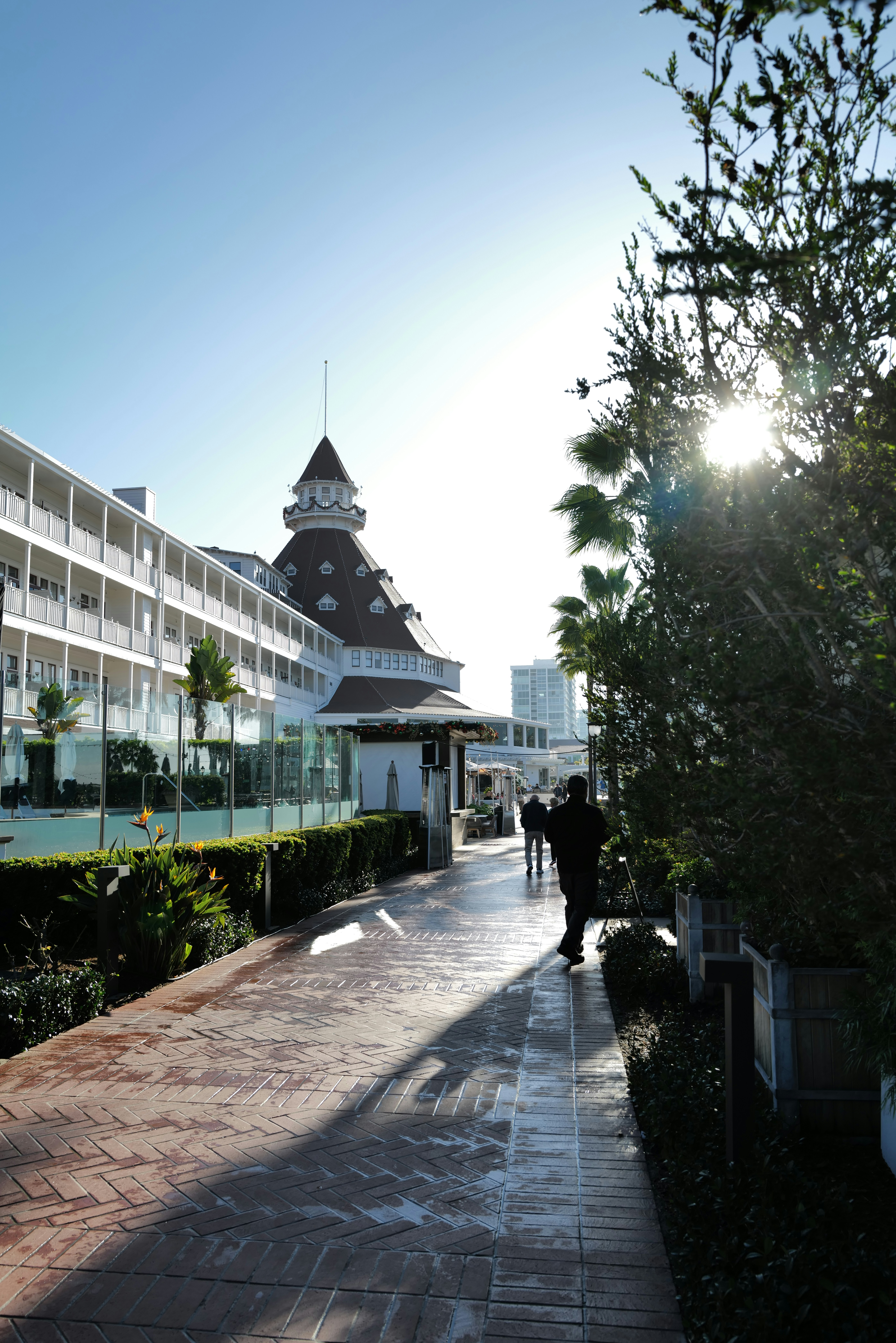 Sunlit Promenade by the Clocktower Hotel