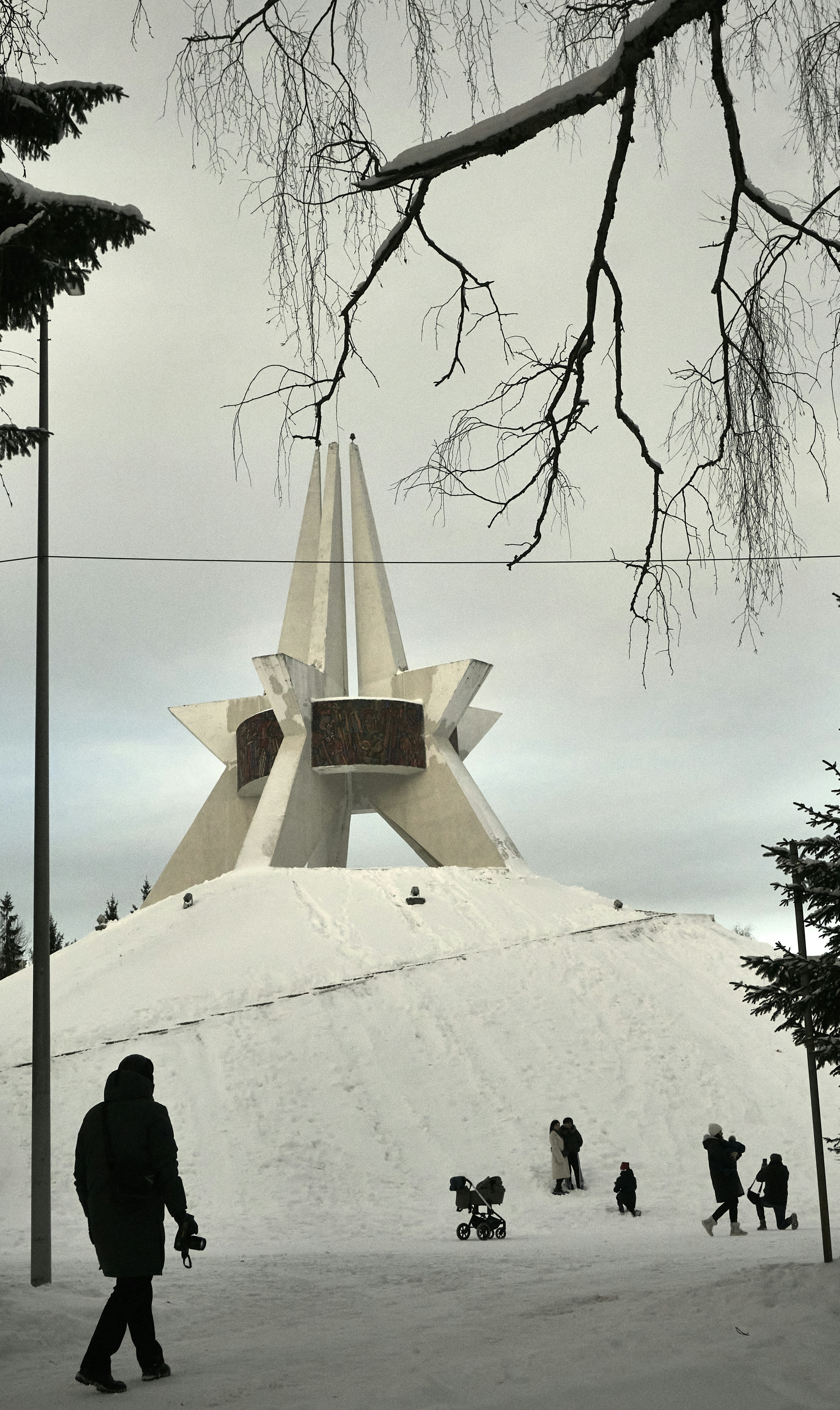 Monument in Winter Silence