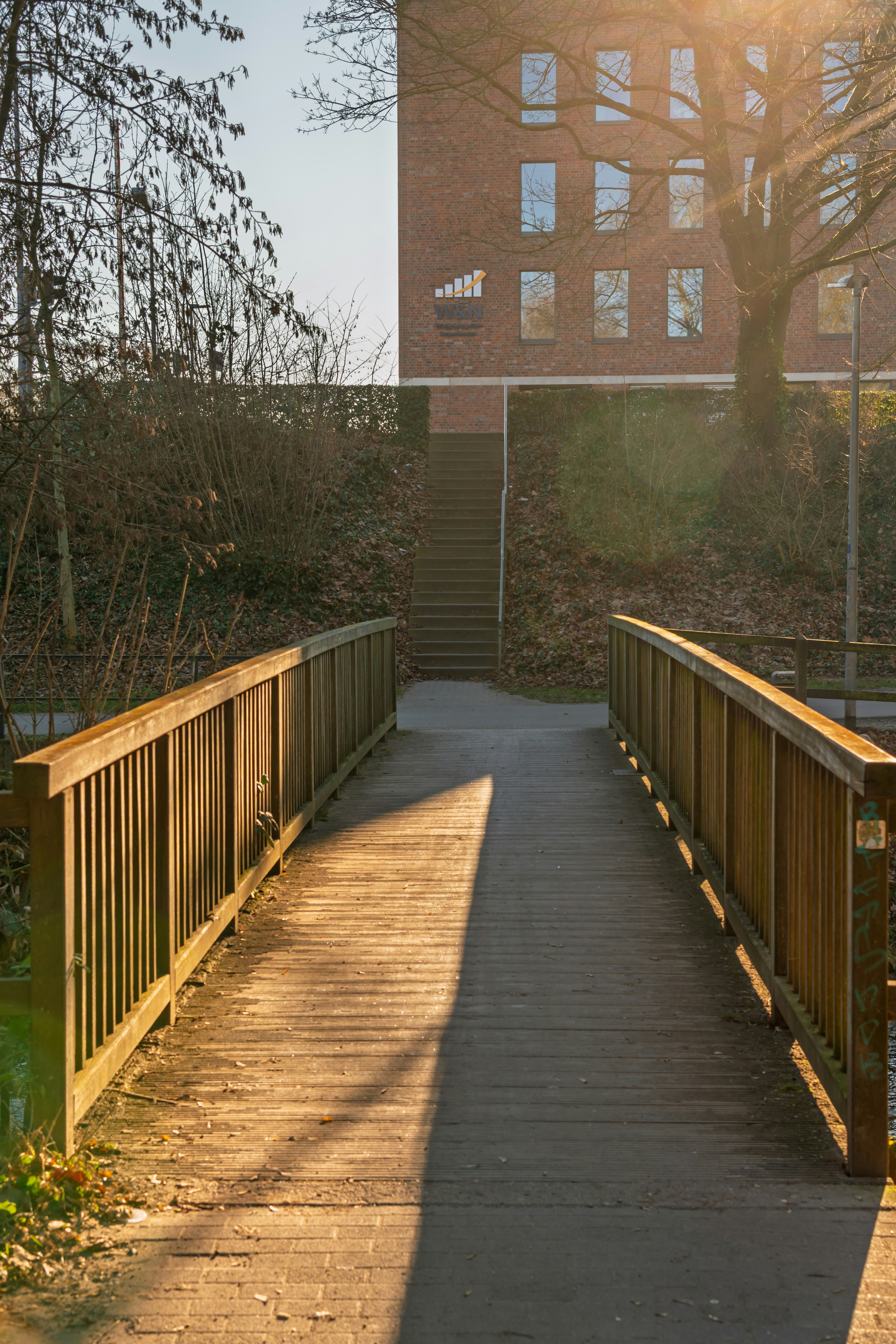 Low Sun, Long Shadow: A Bridge to the Building
