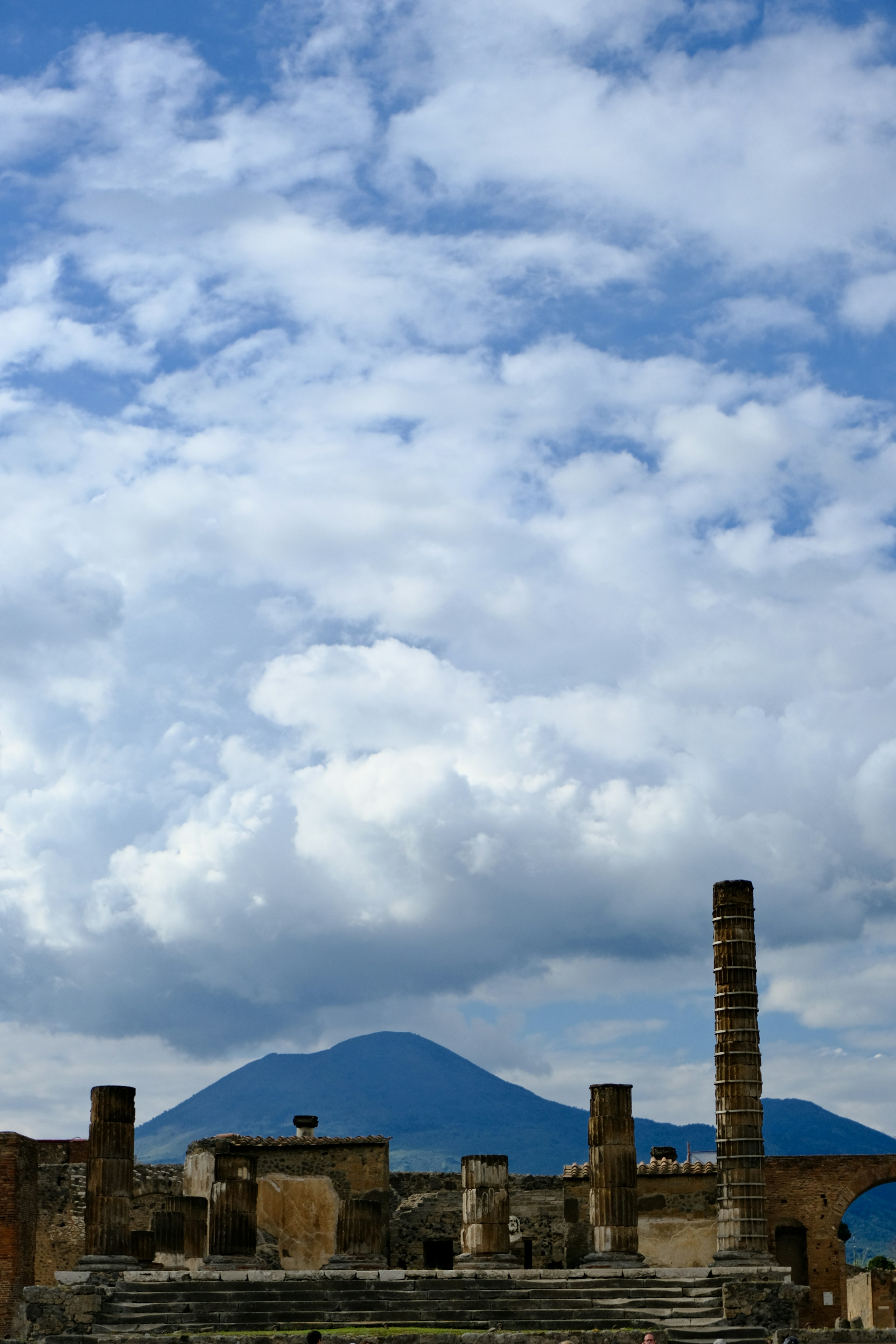 Ruins at the Edge of the Sky, Beneath a Wide Blue