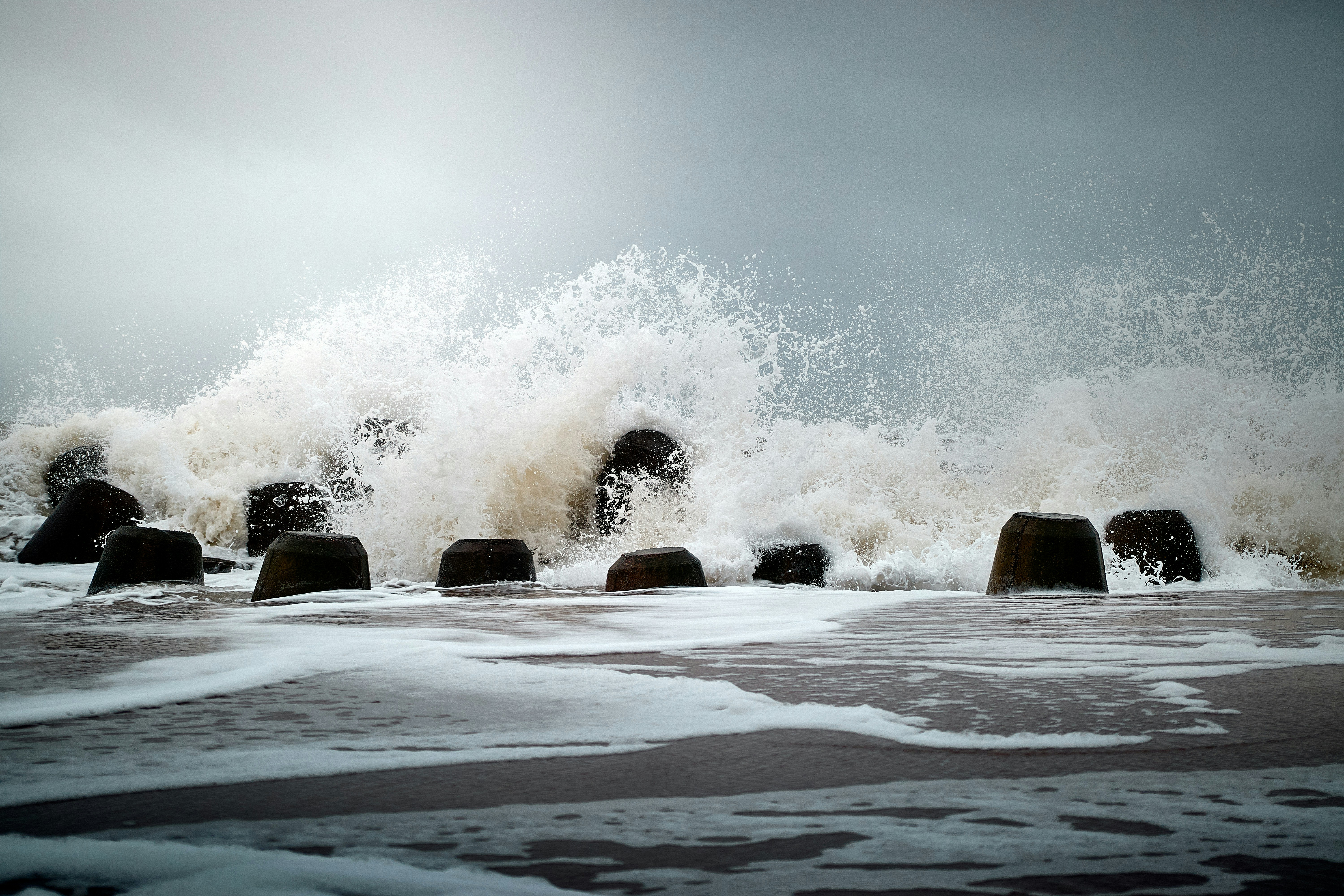 Breach at the Breakwater: Foam, Foam and Focus