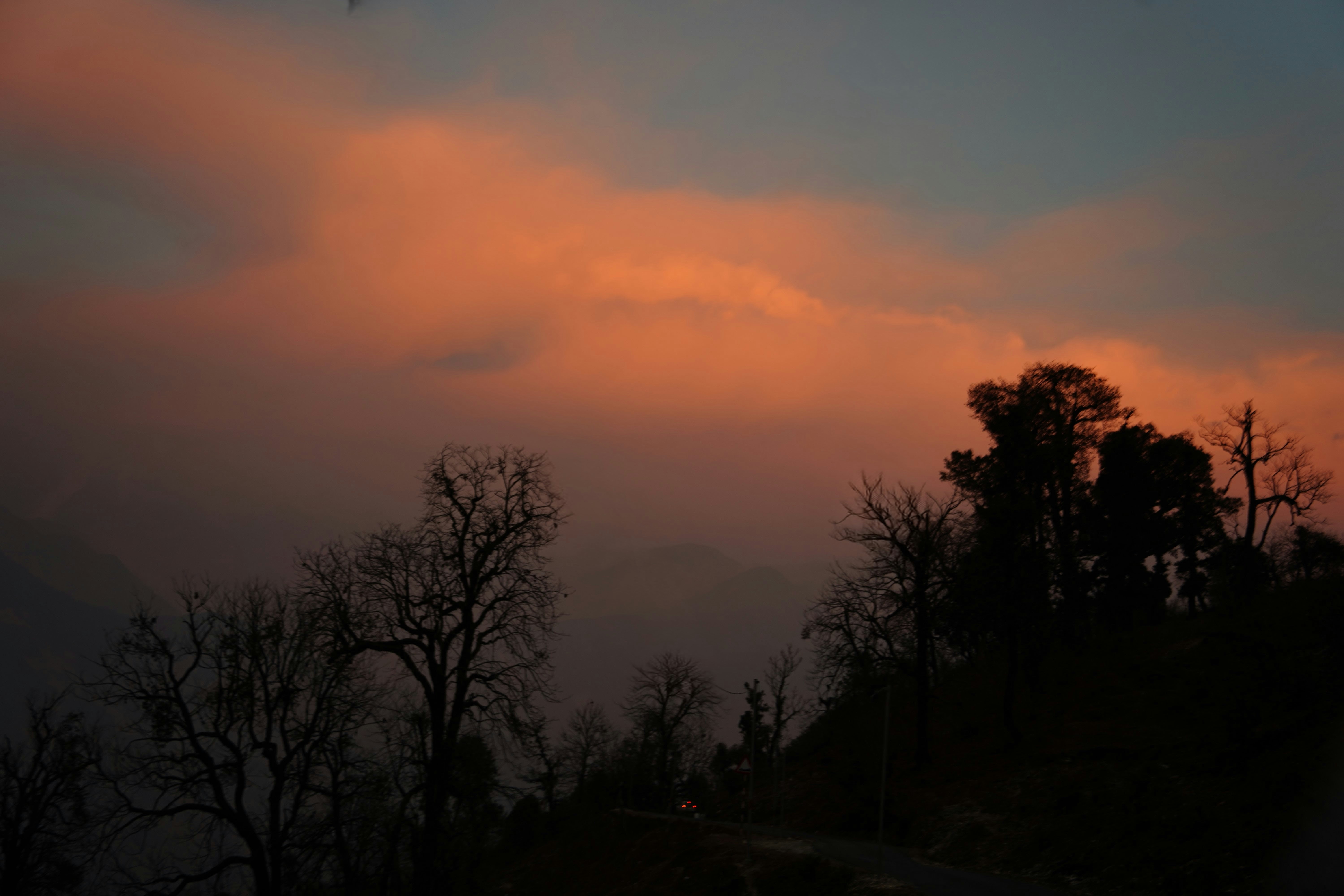 Dusk Over the Silhouette Ridge