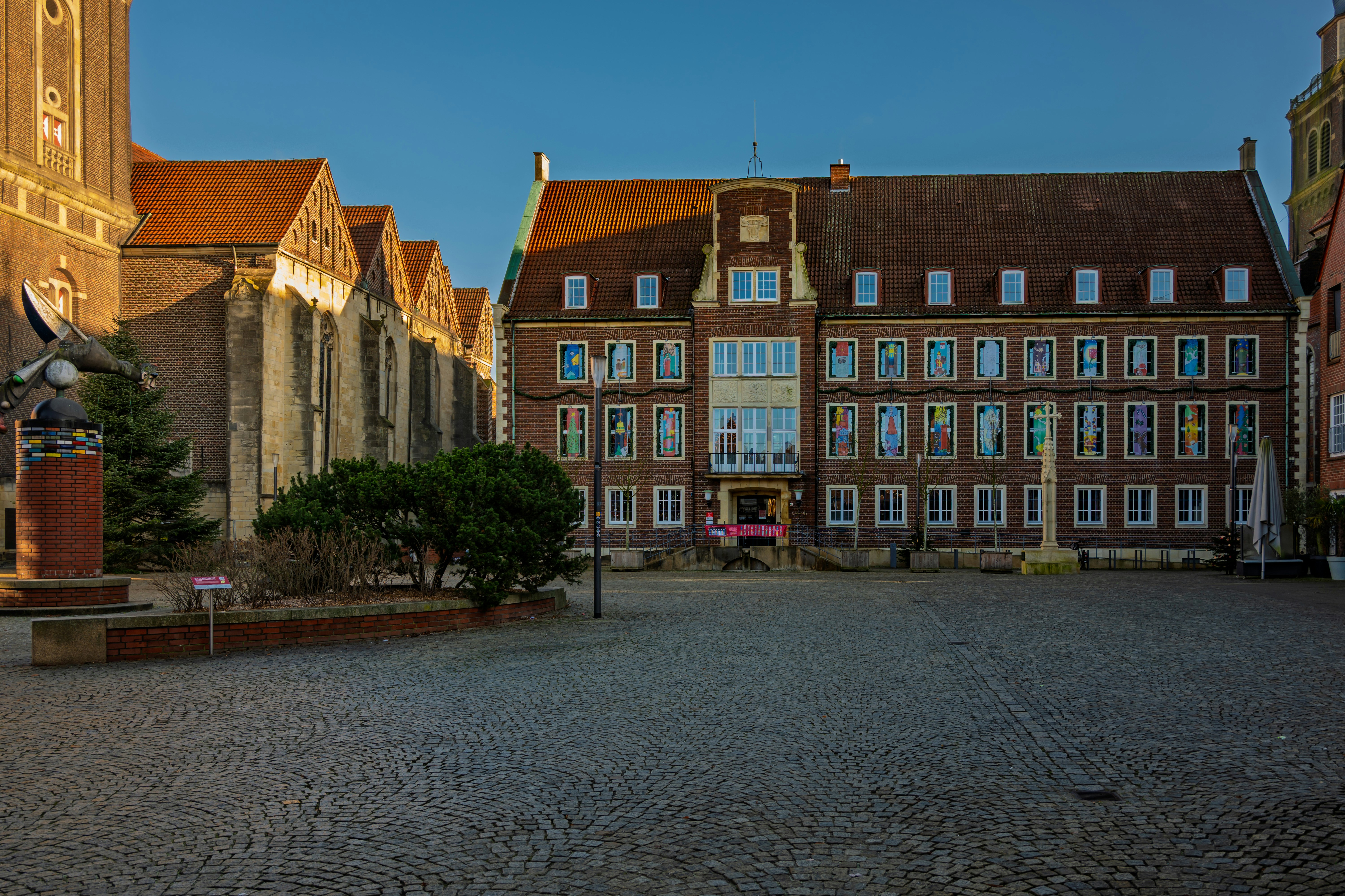 Sunlit Squares and Brick Facades: A Quiet European Crescent