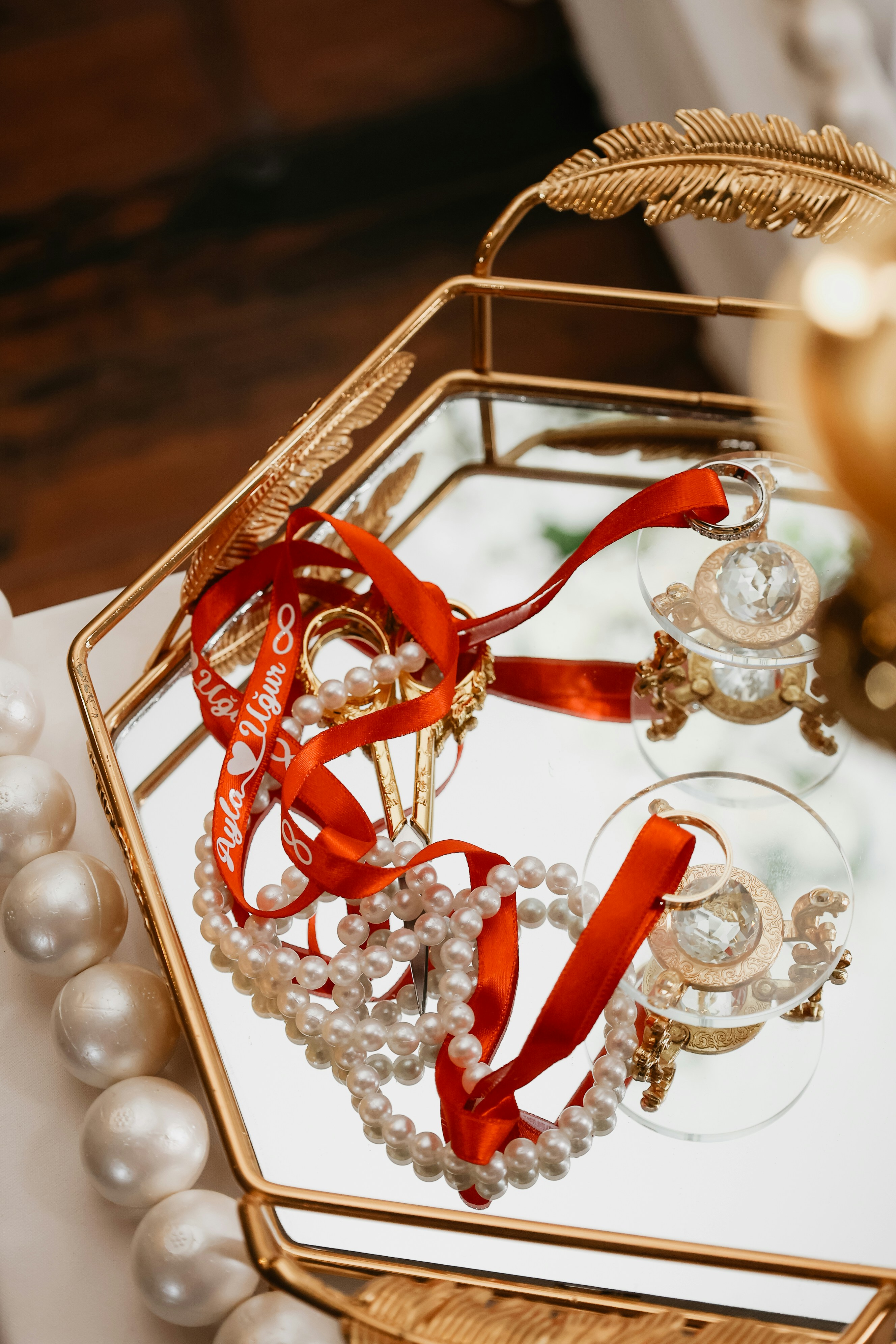 Ornate Jewelry Still Life in a Golden Frame