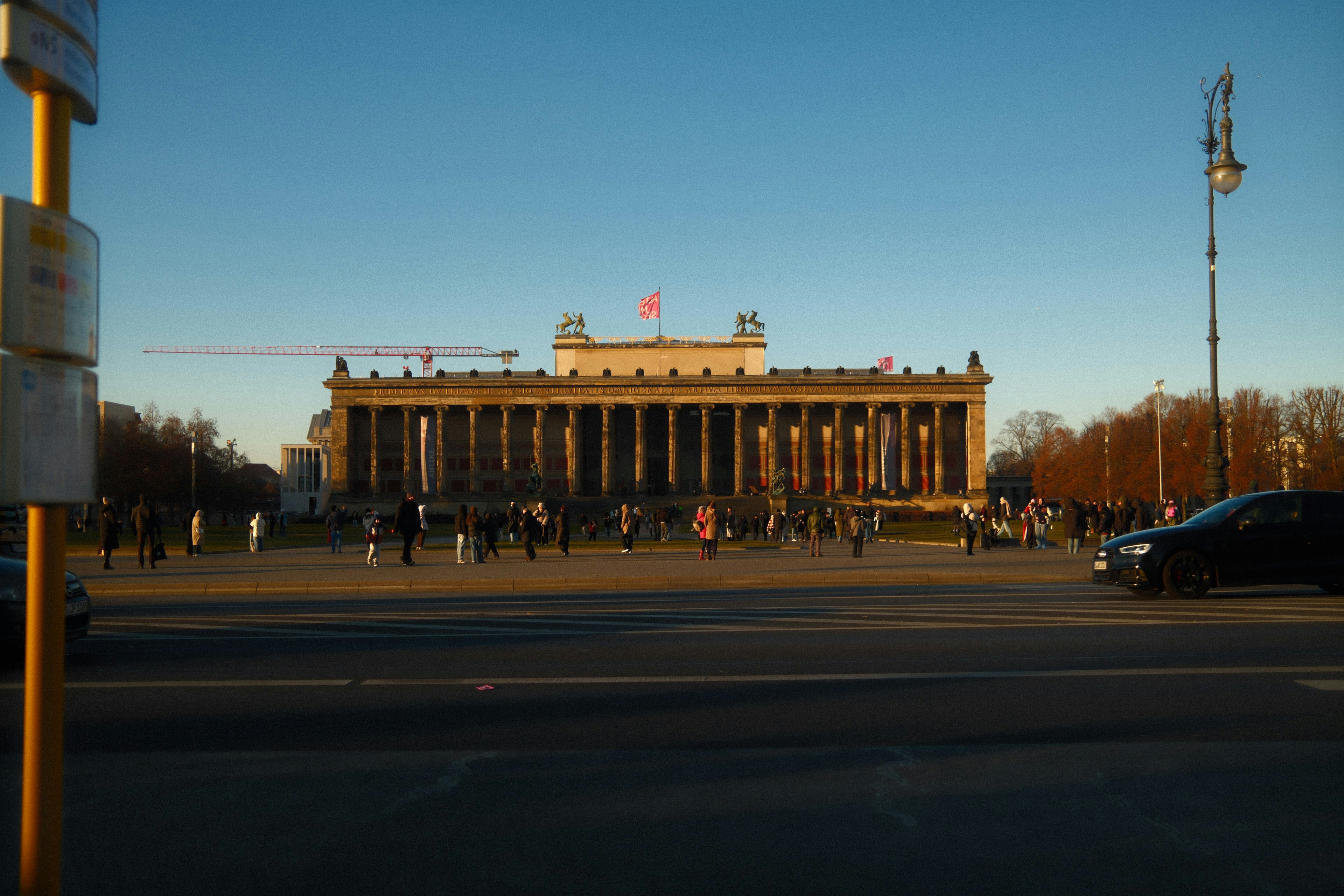 Silhouette of the Brandenburg Gate at Golden Hour
